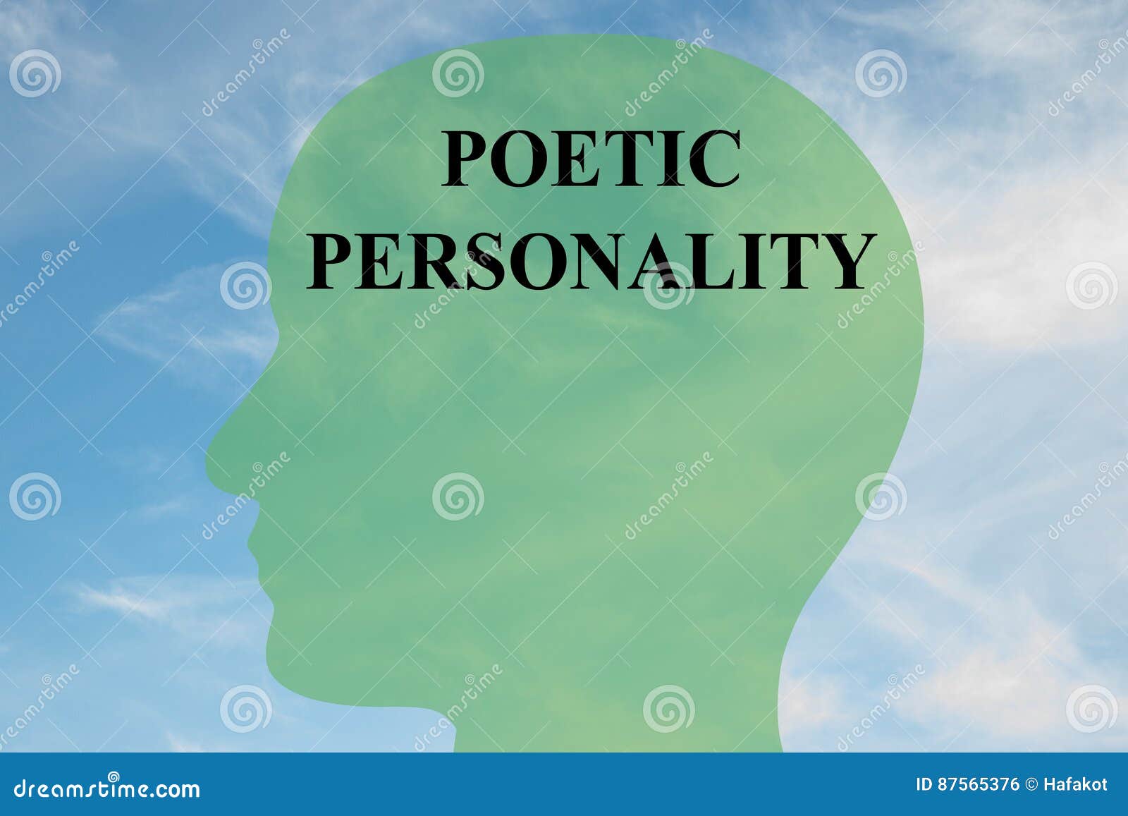 Poetic Personality concept stock illustration. Illustration of human ...