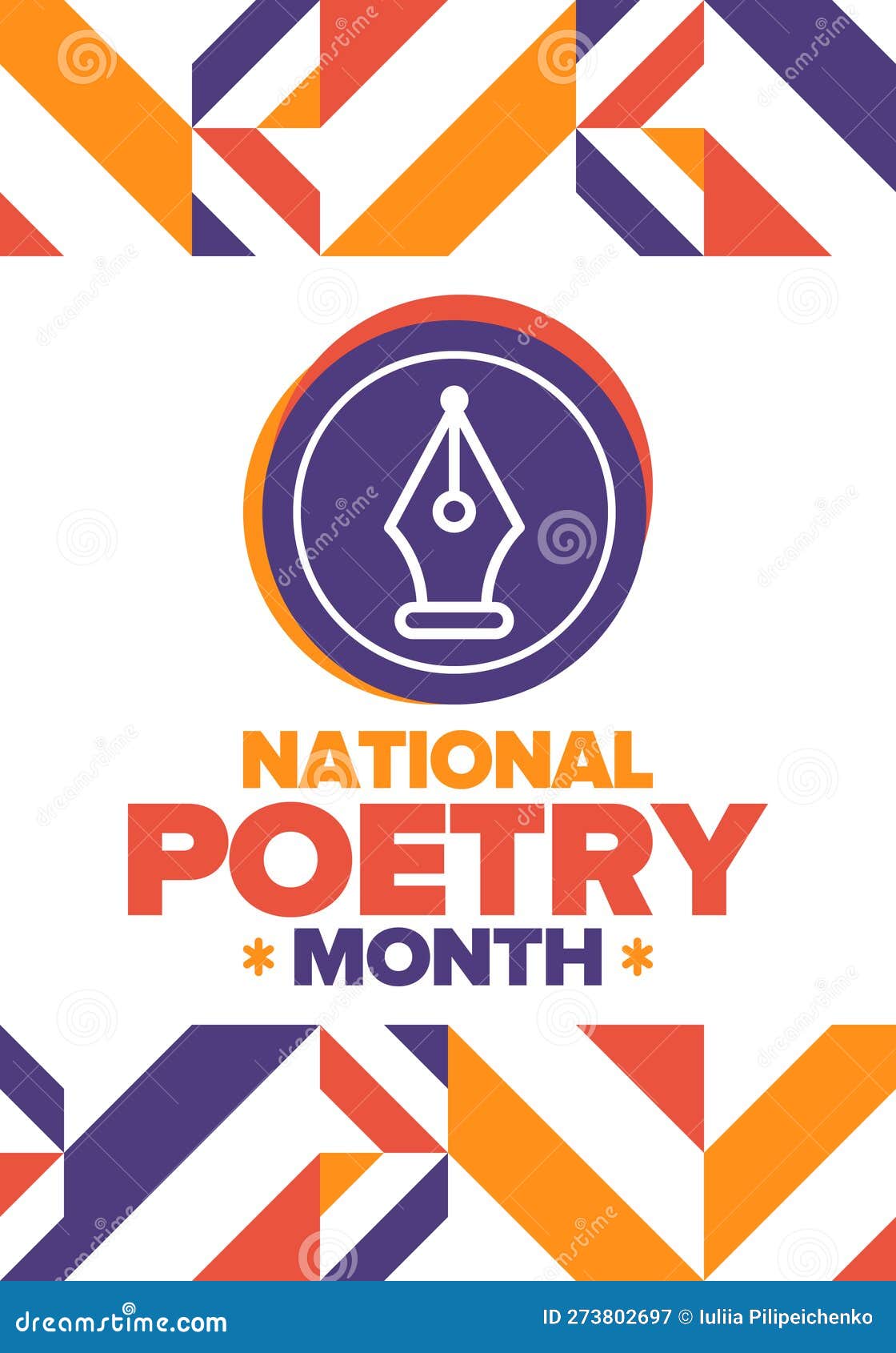 National Poetry Month in April. Poetry Festival in the United States ...