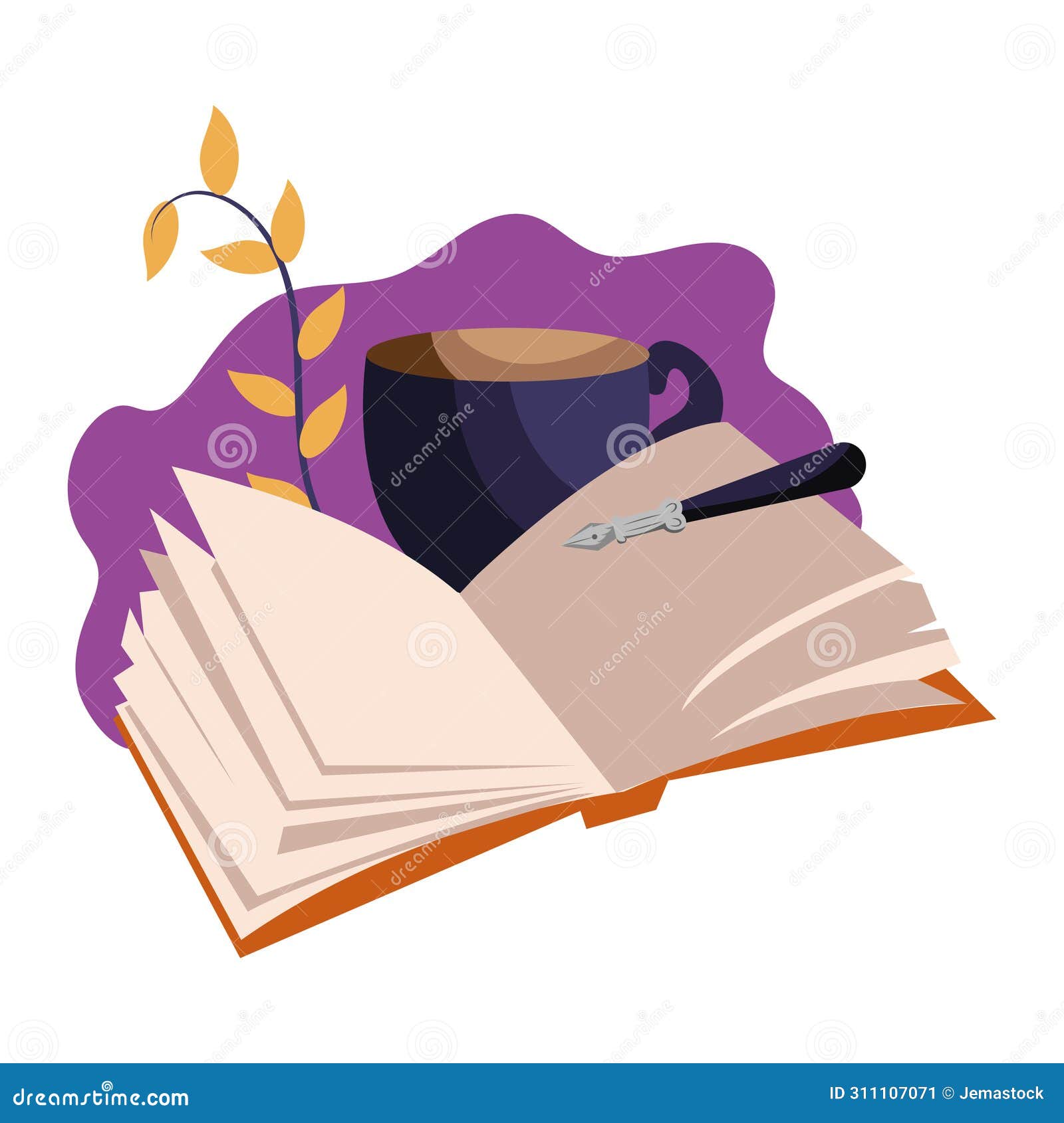 Poetry open book stock vector. Illustration of open - 311107071