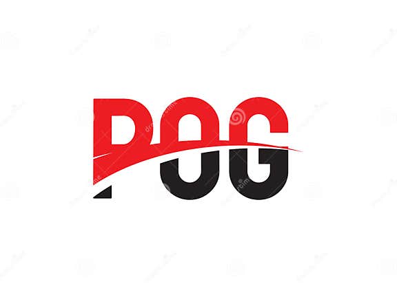 POG Letter Initial Logo Design Vector Illustration Stock Vector ...