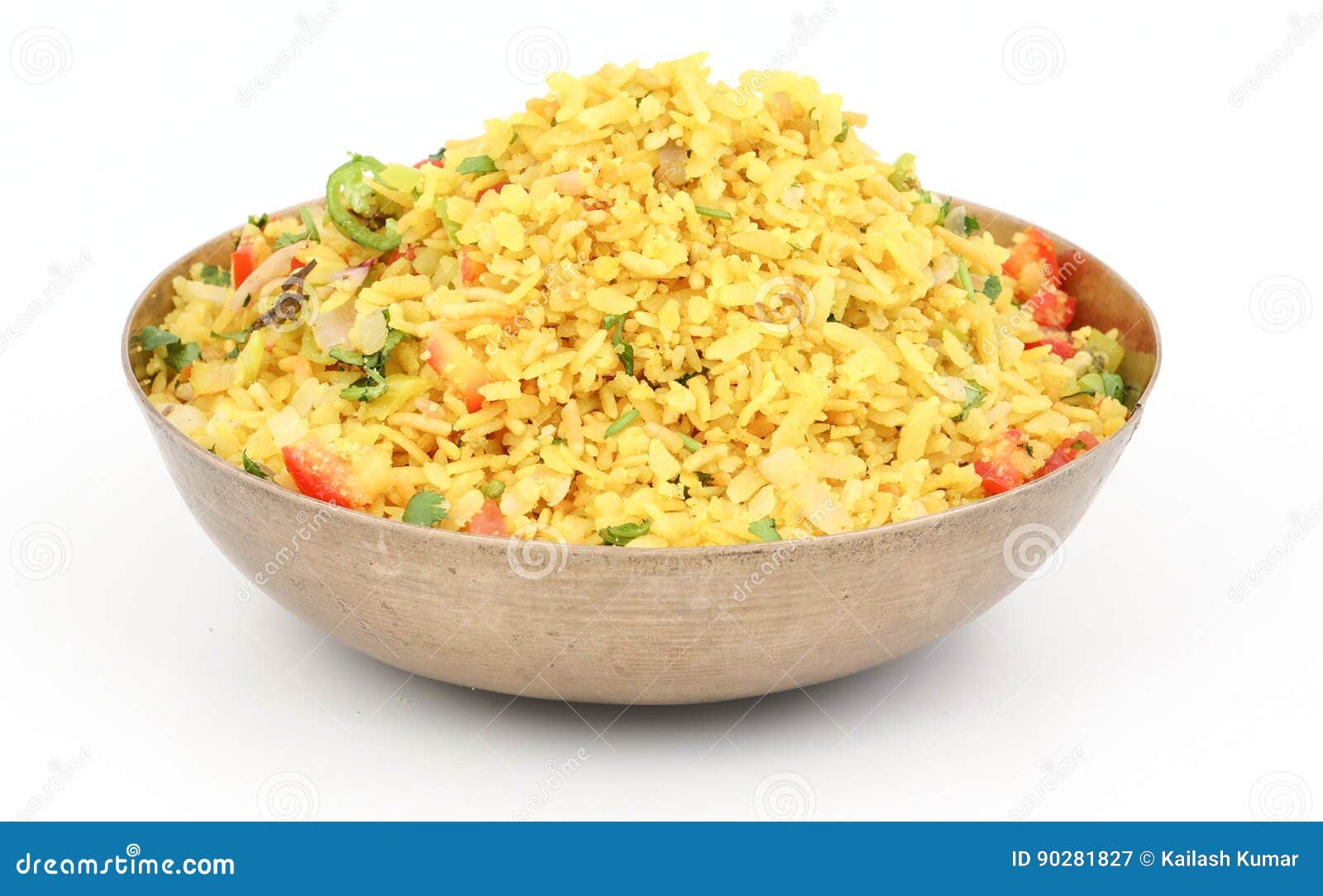 Poha stock image. Image of lunch, salted, sauce, diet - 90281827