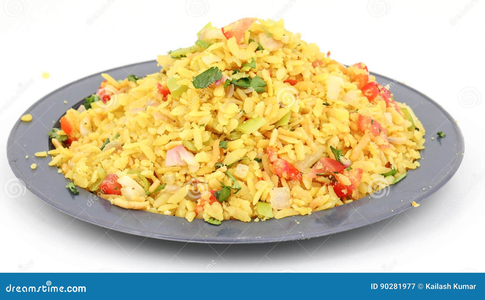 Poha stock image. Image of refreshment, meal, pohe, pahuye - 90281977