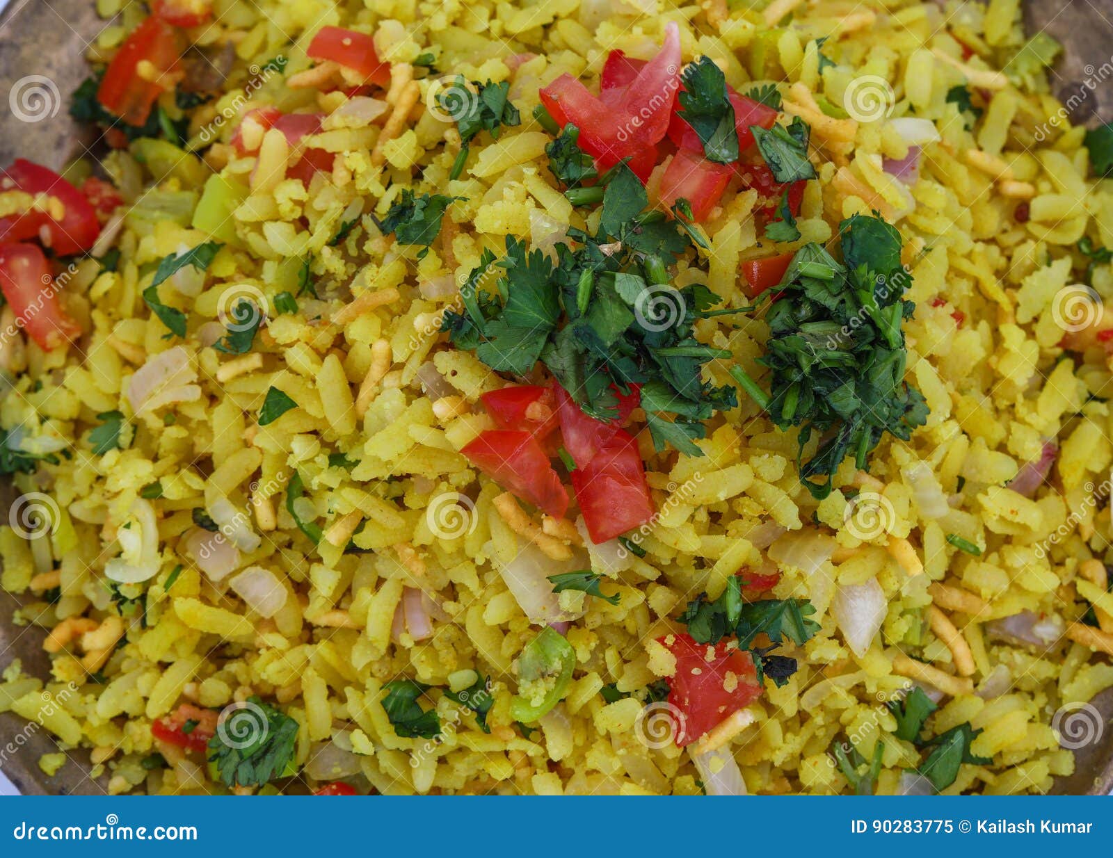 Poha stock image. Image of rice, beaten, poha, sauce - 90283775