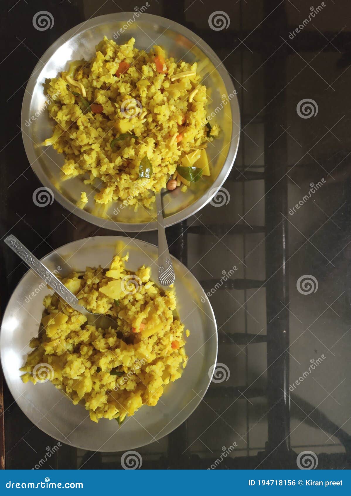 Poha - Indian Dish Usually Eaten in Breakfast Stock Photo - Image of ...