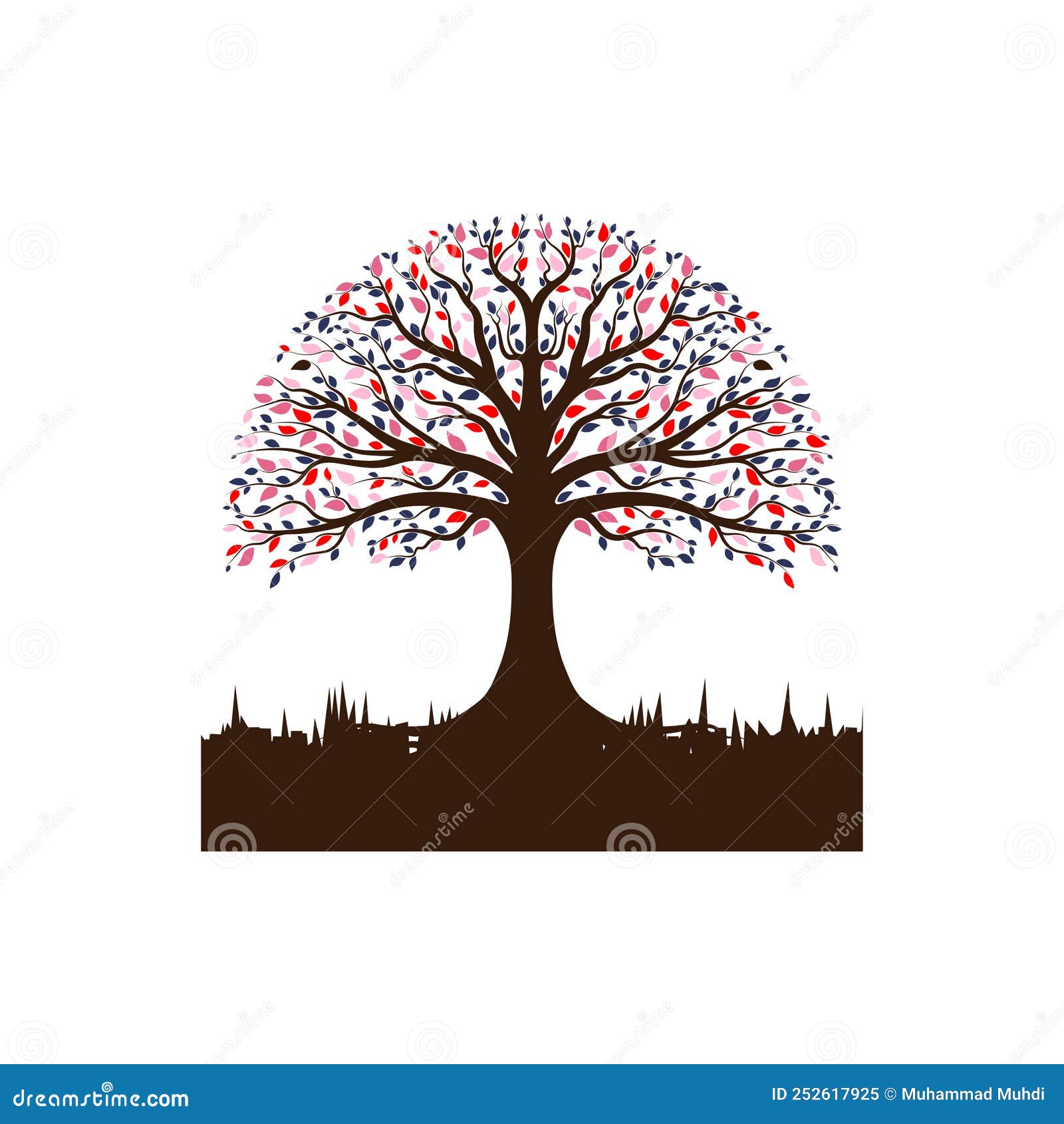 Tree Icon Set. Life Logo. Plant Insignia. Environment Emblem. Nature ...