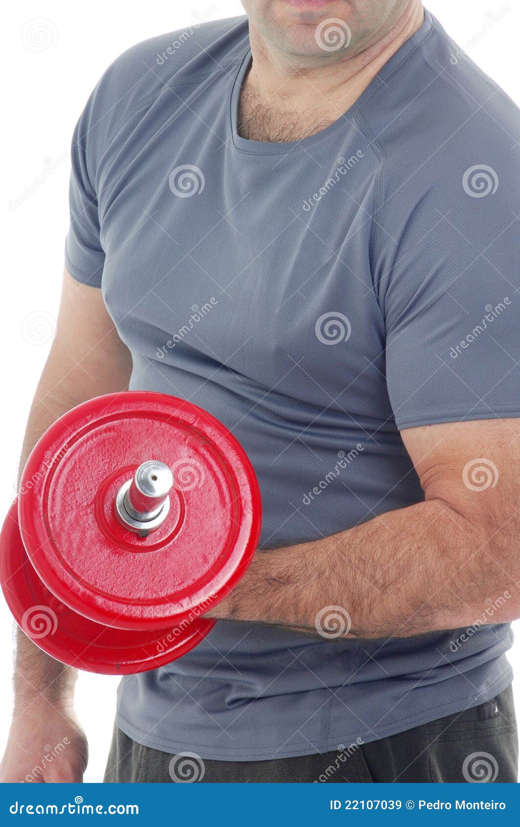 Poids de levage d'homme image stock. Image du coffre - 22107039