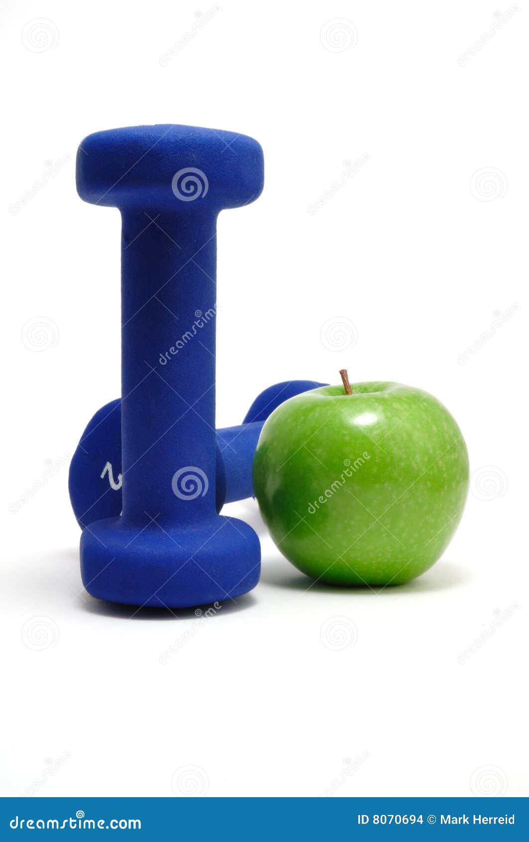 Poids De Vert Bleu De Pomme Photo stock - Image du nutrition, aptitude ...