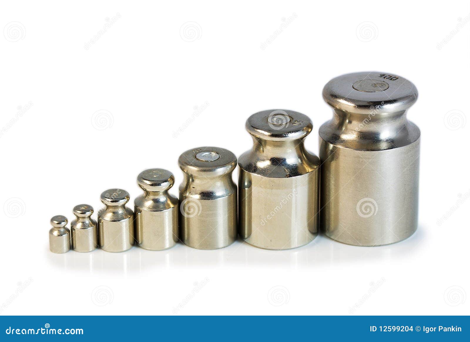 Poids en acier photo stock. Image du fond, gramme, cent - 12599204