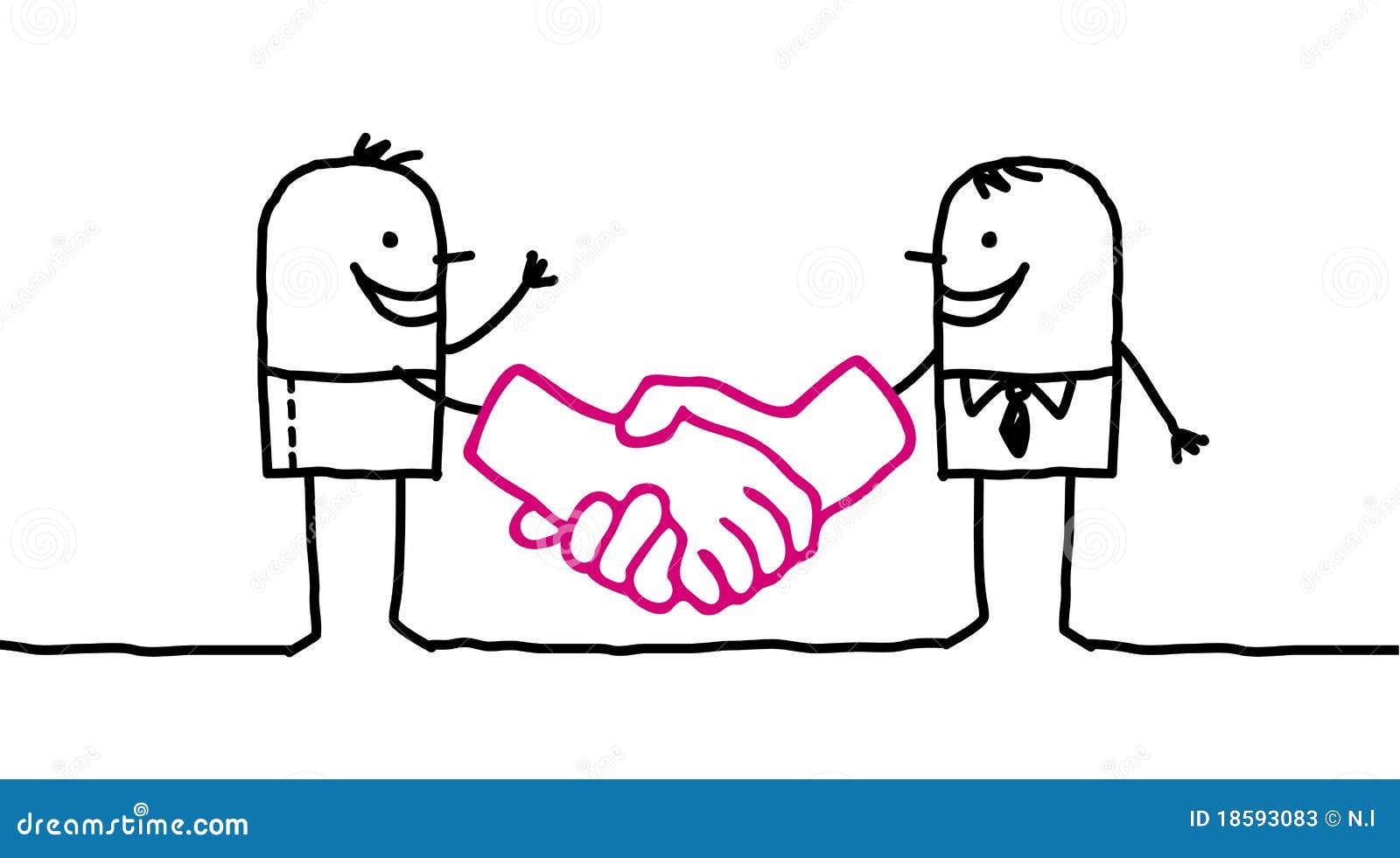 Poignée de main d'hommes illustration de vecteur. Illustration du ...