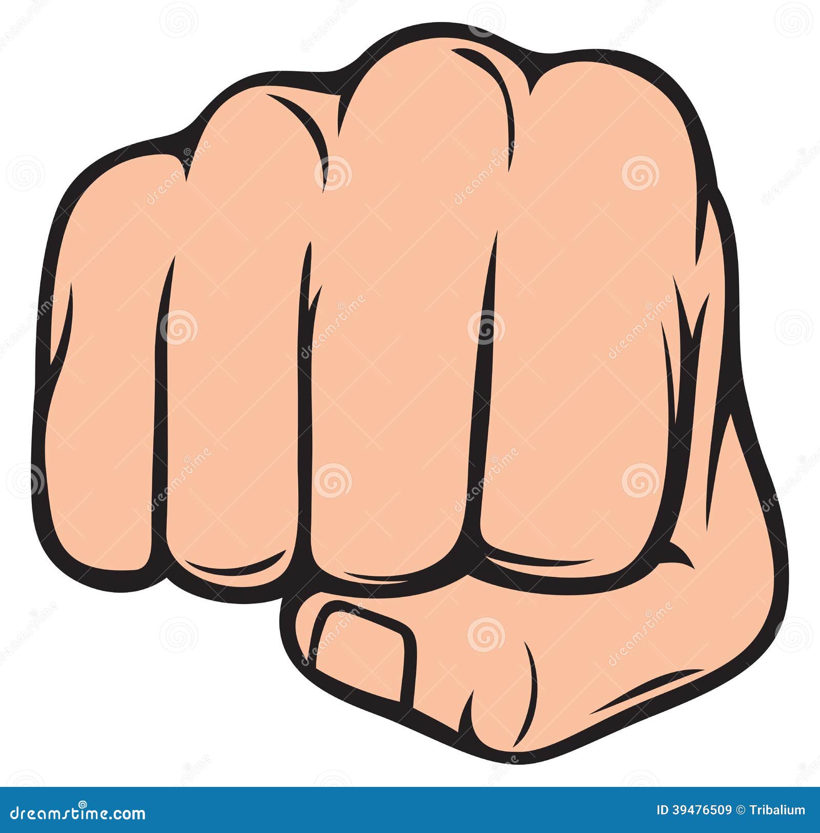 Poing illustration de vecteur. Illustration du homme - 39476509