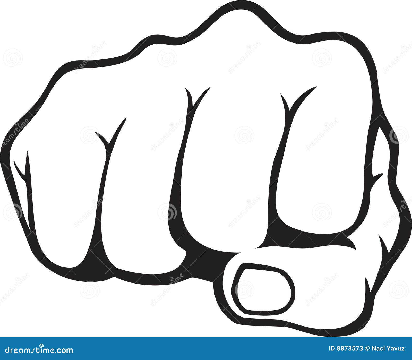 Poing illustration de vecteur. Illustration of poing, perforateur - 8873573