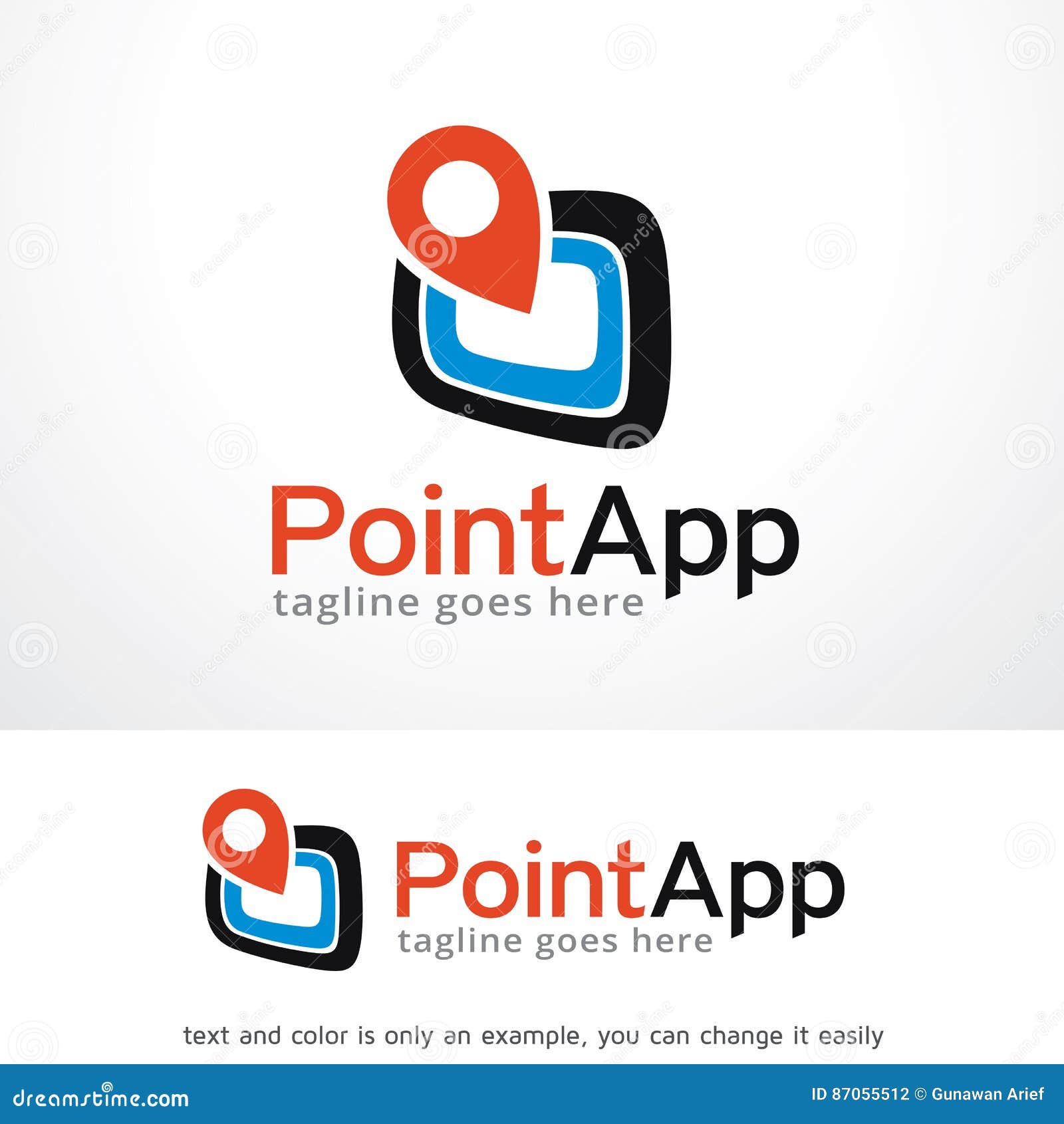 Point APP Logo Template Design Vector Illustration de Vecteur ...