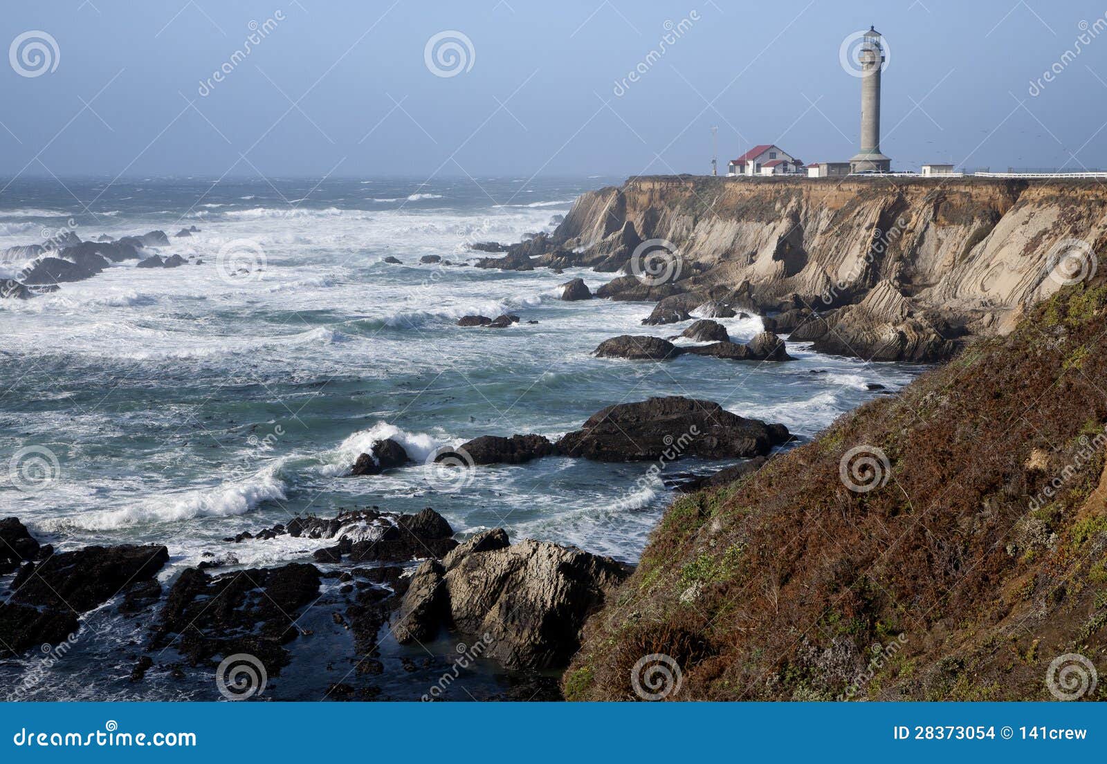 Point Arena Lighthouse stock photo. Image of scenic, beam - 28373054