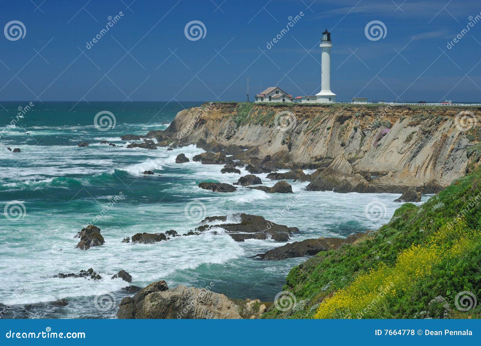 Point Arena Lighthouse stock photo. Image of california - 7664778