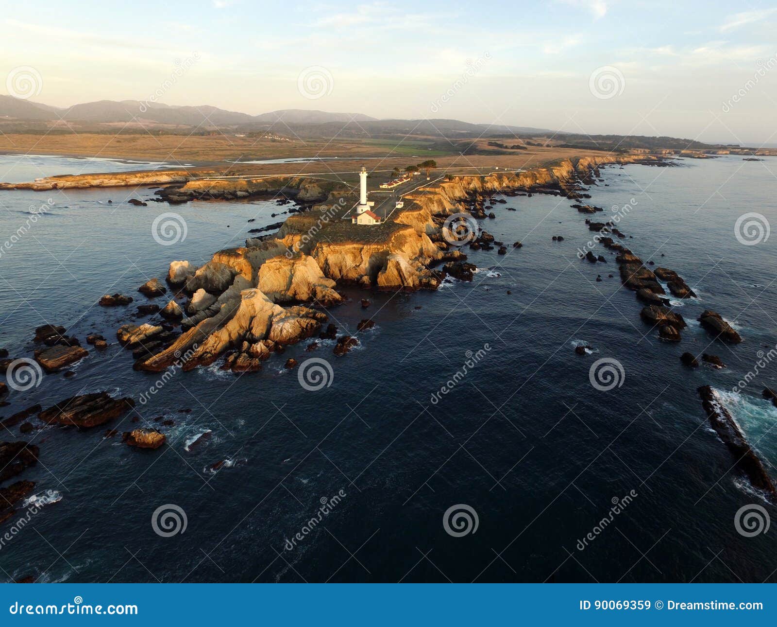 Point Arena Lighthouse California. Stock Image - Image of ocean ...