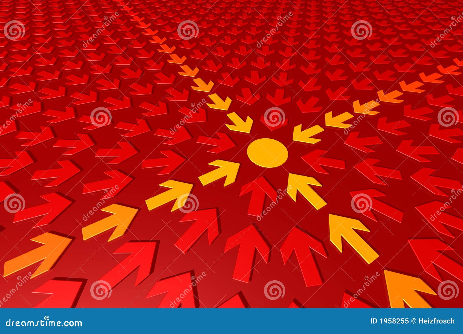 Point and arrows stock illustration. Illustration of arrive - 1958255