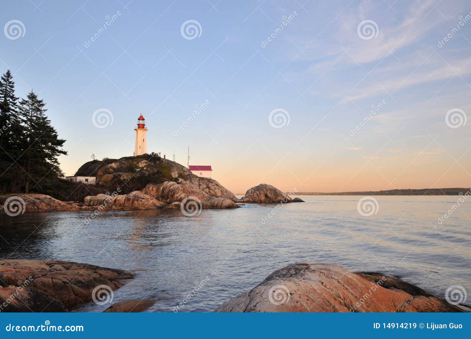 Point Atkinson Lighthouse stock image. Image of tree - 14914219