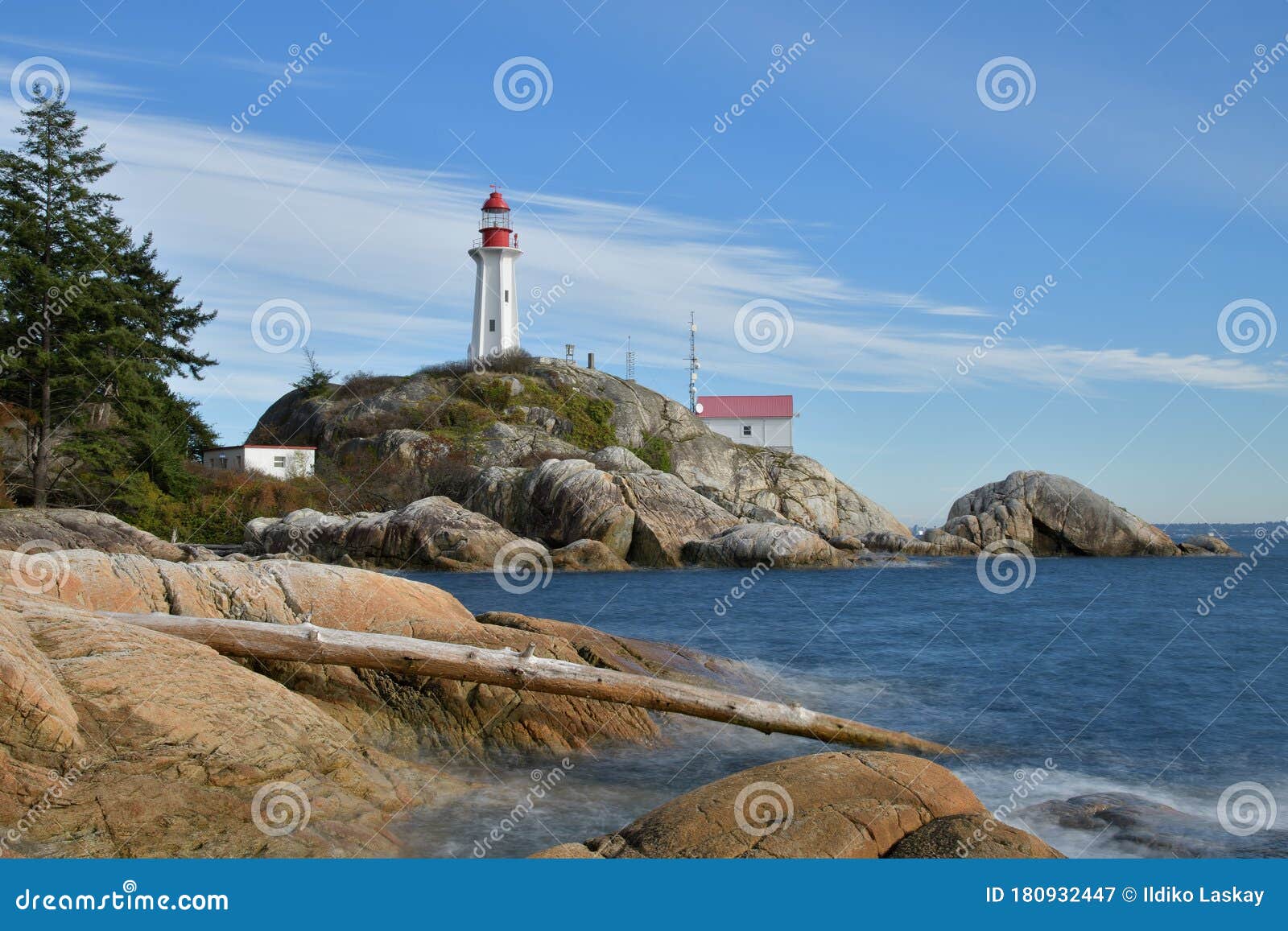 Point Atkinson Lighthouse, BC, Canada Stock Image - Image of blue, rock ...