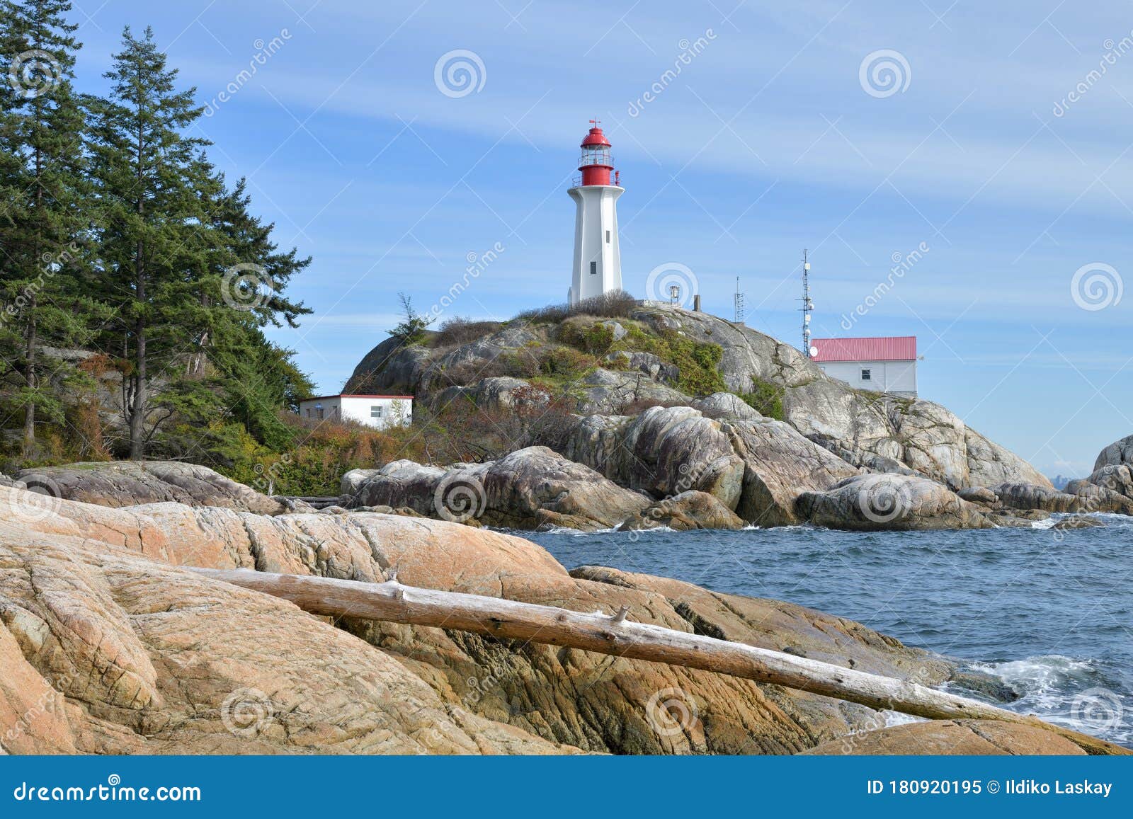 Point Atkinson Lighthouse stock image. Image of travel - 180920195