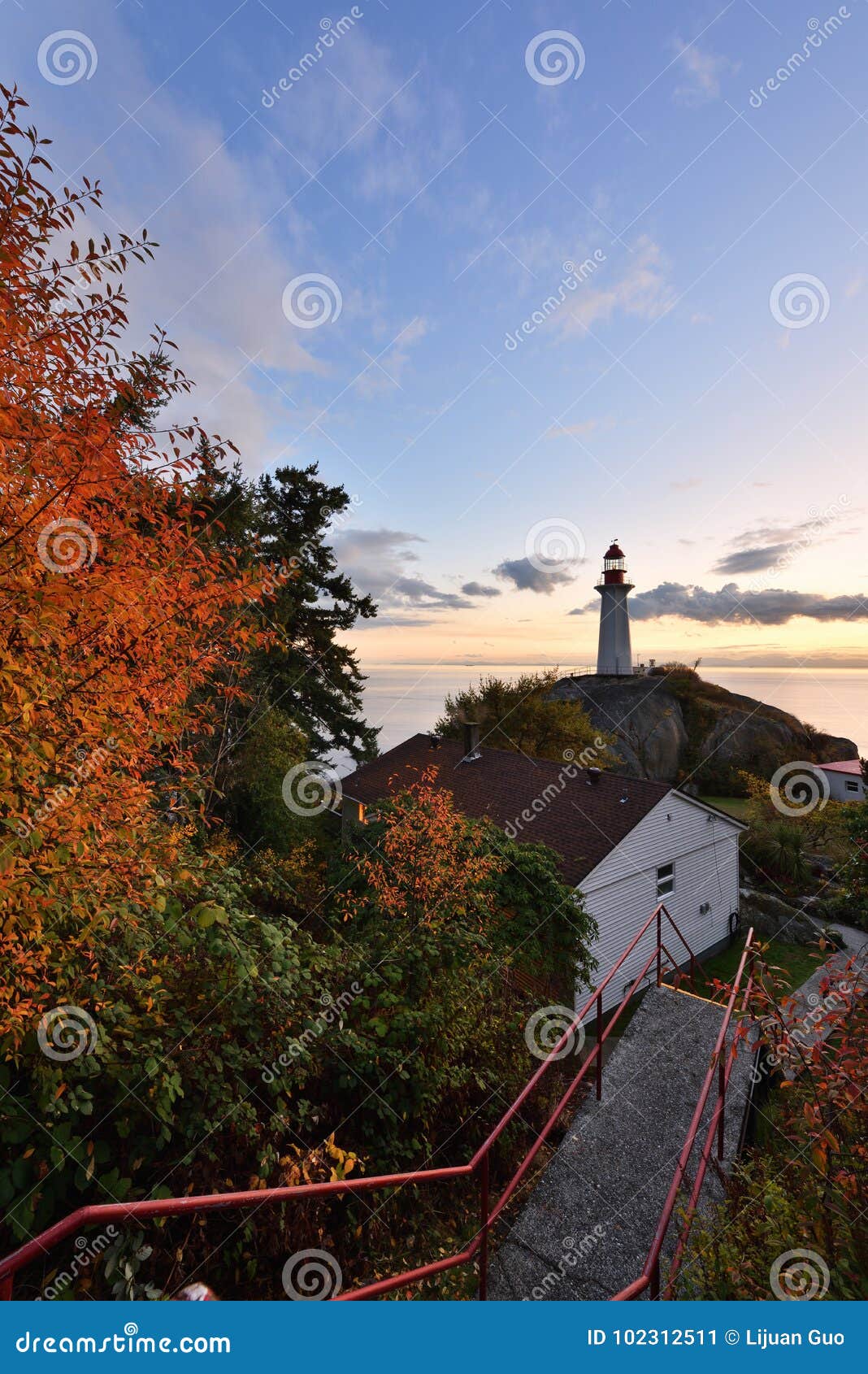 Point Atkinson Lighthouse stock image. Image of west - 102312511