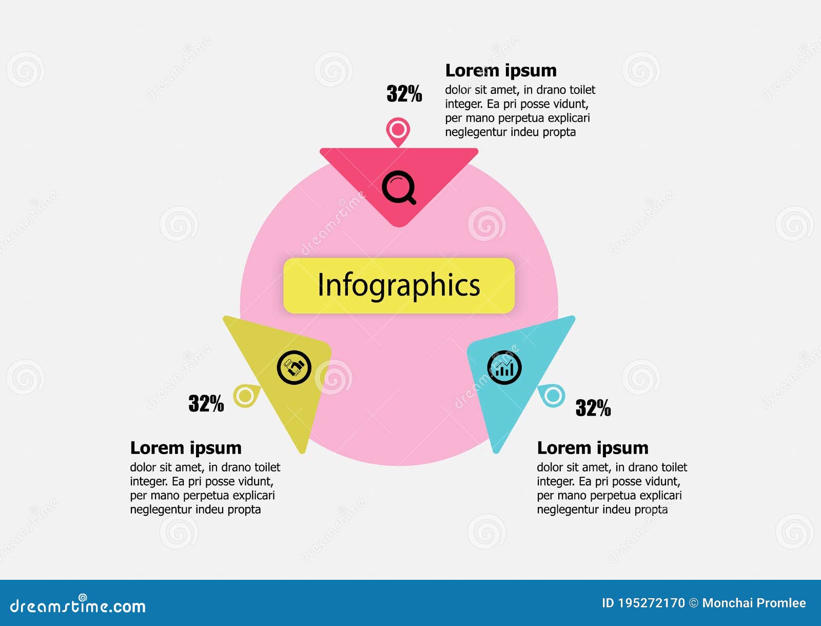 3 Point Banner Design Template Infographic Text Vector. Plan Design ...