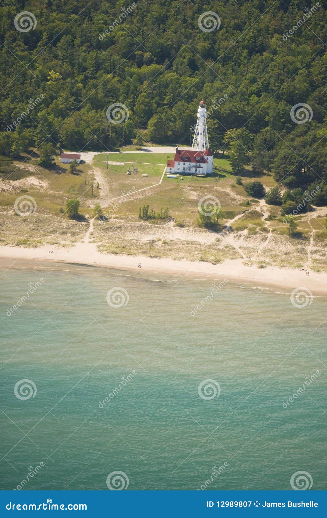 Point beach light house stock image. Image of lighthouse - 12989807