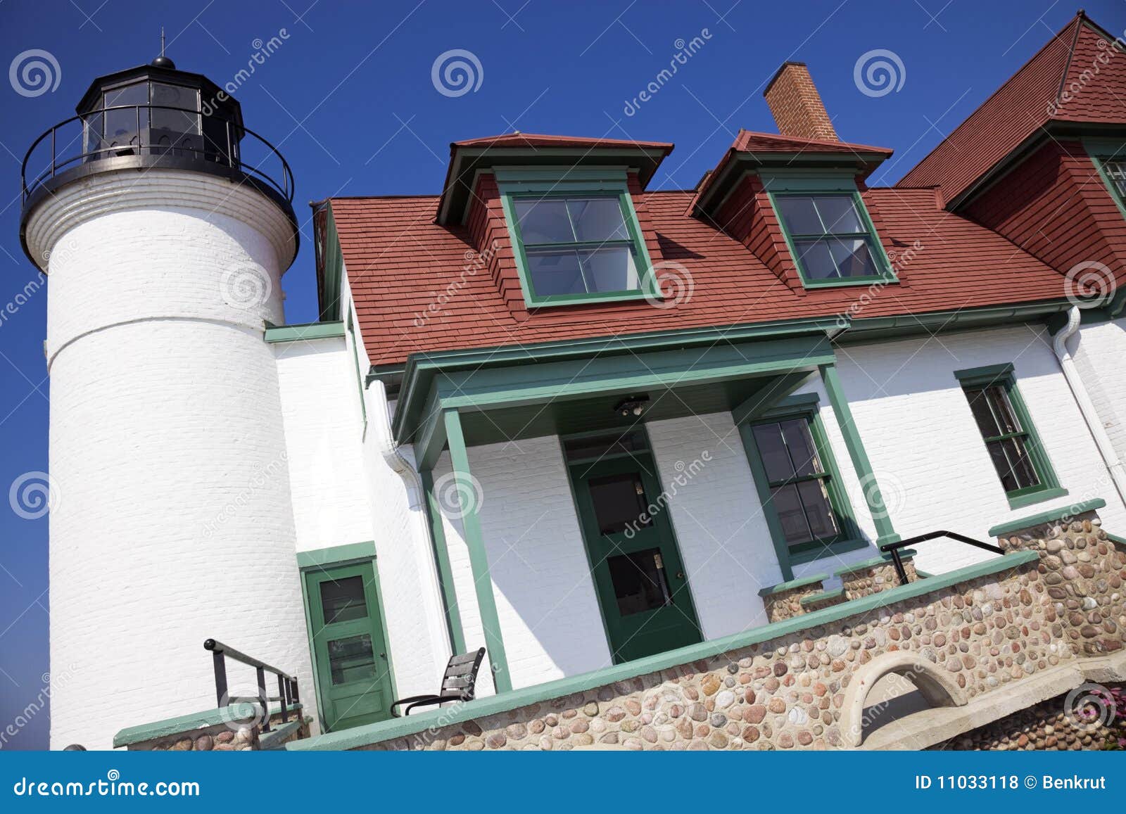 Point Betsie Lighthouse stock photo. Image of landscape - 11033118