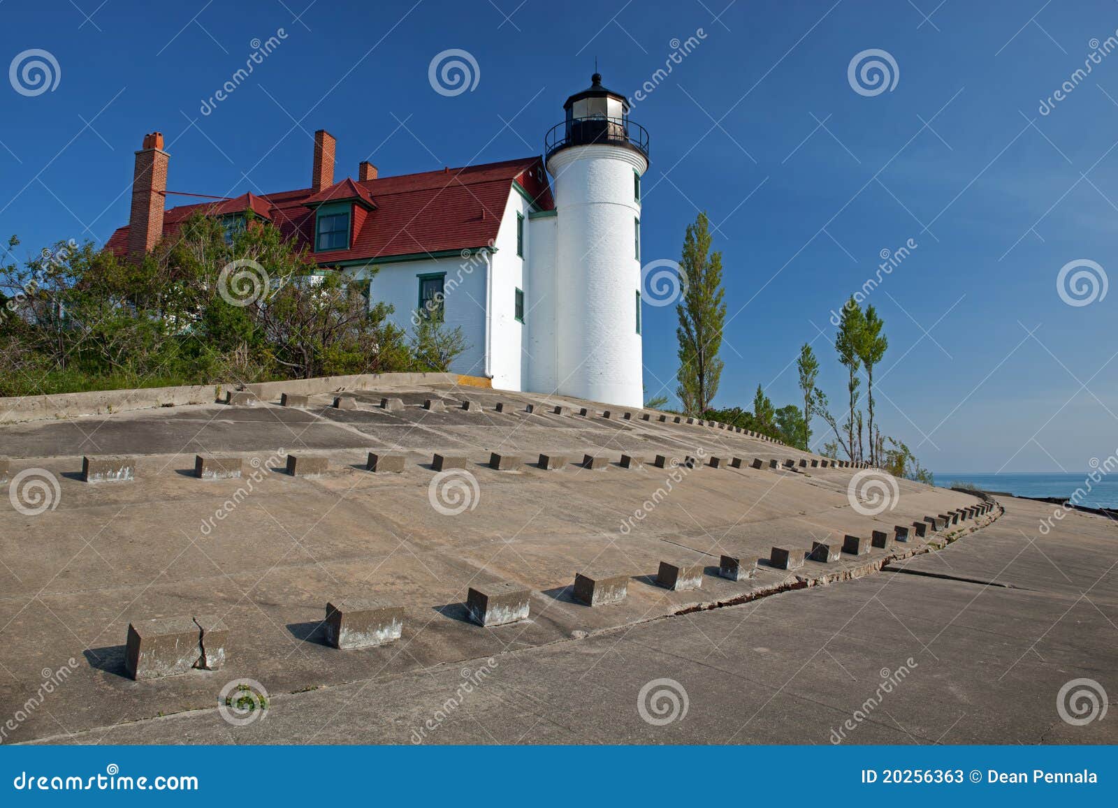 Point Betsie Lighthouse stock image. Image of navigation - 20256363