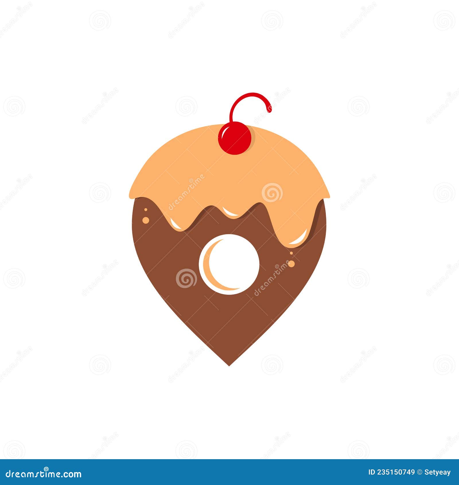 Point Cake Logo Design Vector Template. Bakery Logo Concept Stock ...