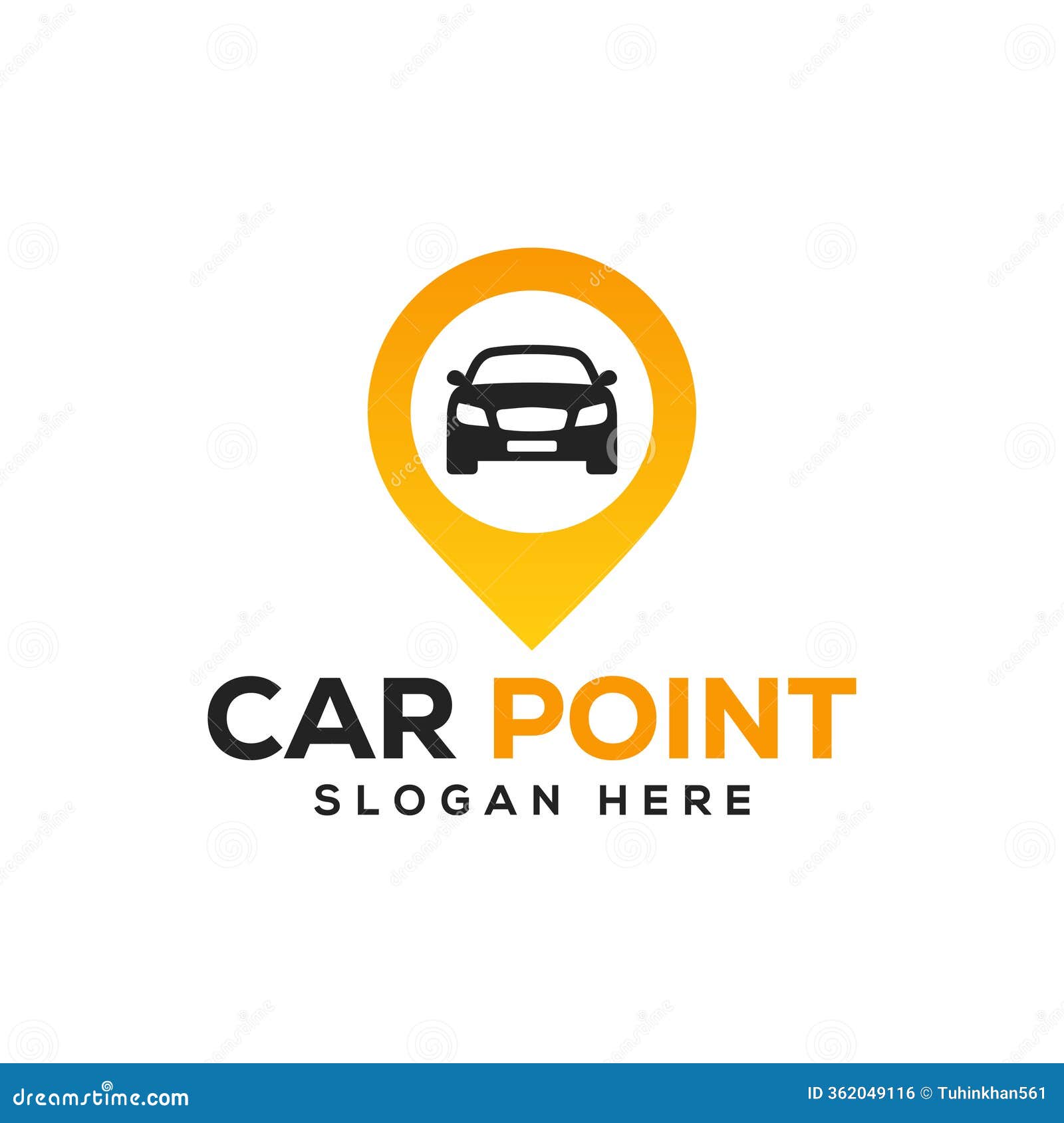Point Car Logo Design Concept. Auto Car Logo Design Template Stock ...