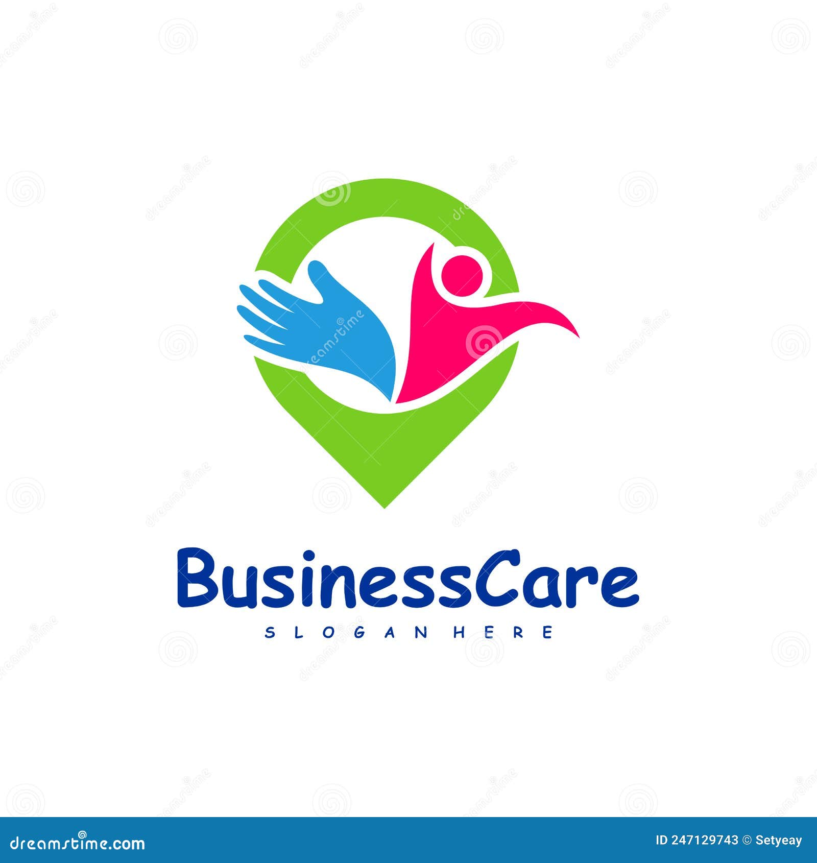 Point Care Logo Design Vector. Icon Symbol Stock Illustration ...