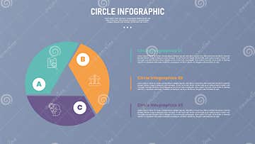 3 Point Circle Infographic Stage or Step Template with Circular Cycle ...