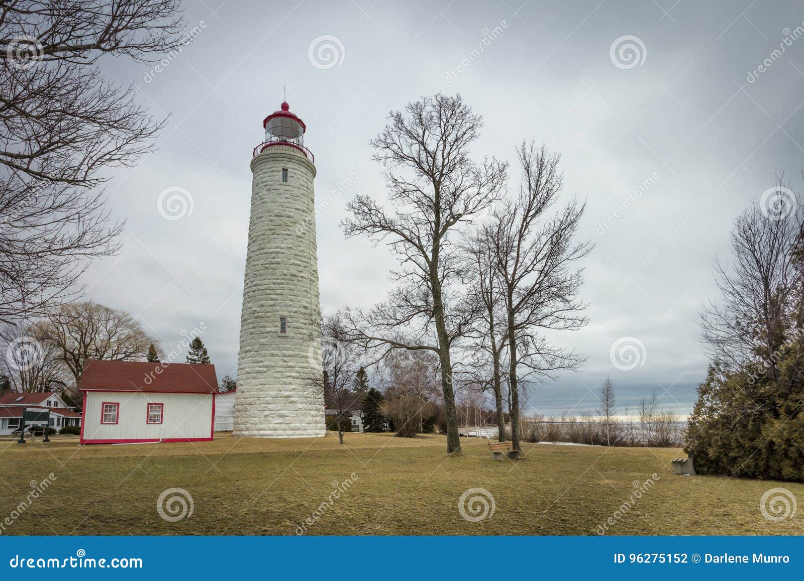 Point Clark Lighthouse stock photo. Image of vintage - 96275152