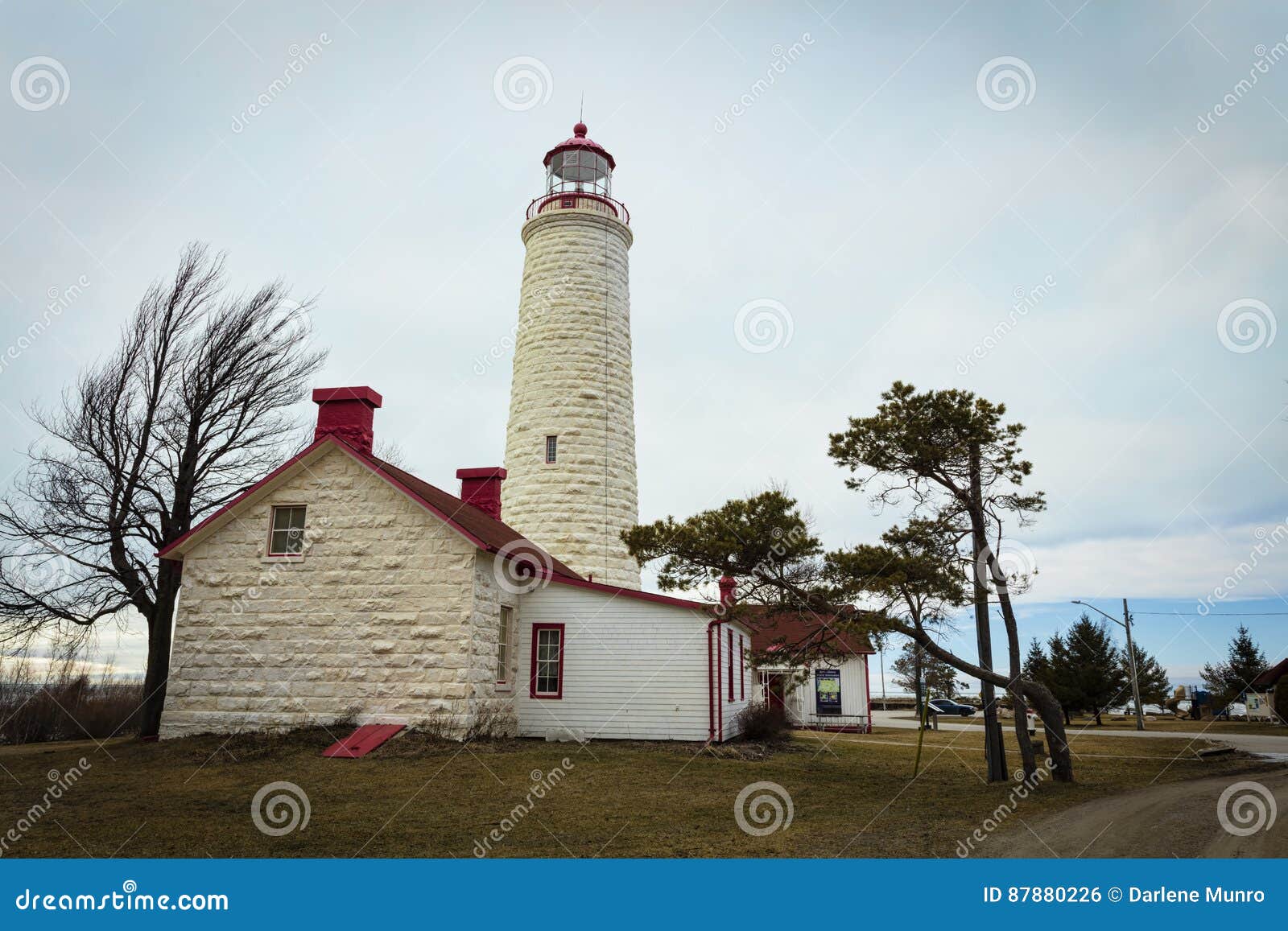 Point Clark Lighthouse stock photo. Image of clarks, landmark - 87880226