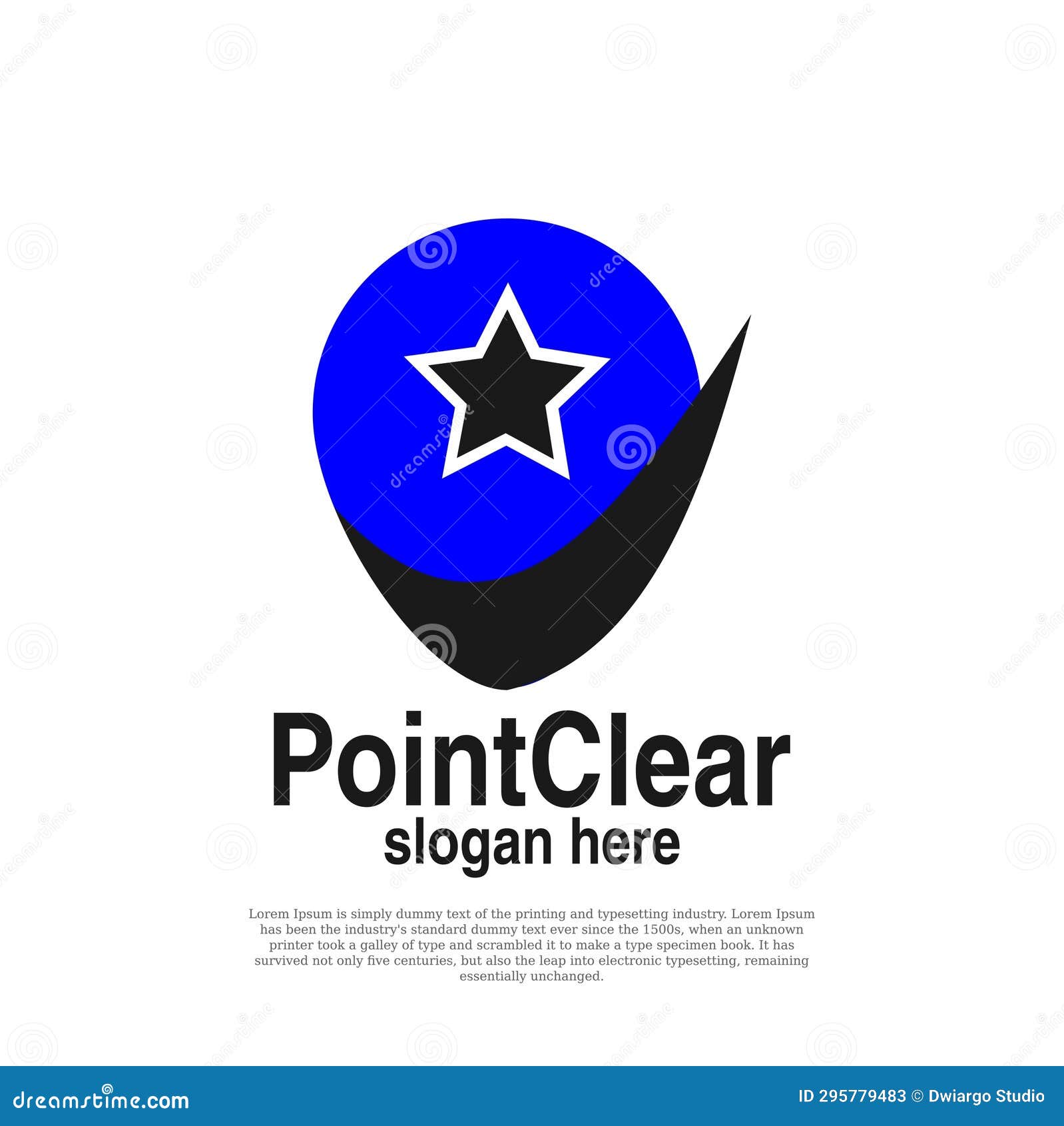 Point Clear Logo Design Template Illustration Stock Illustration ...