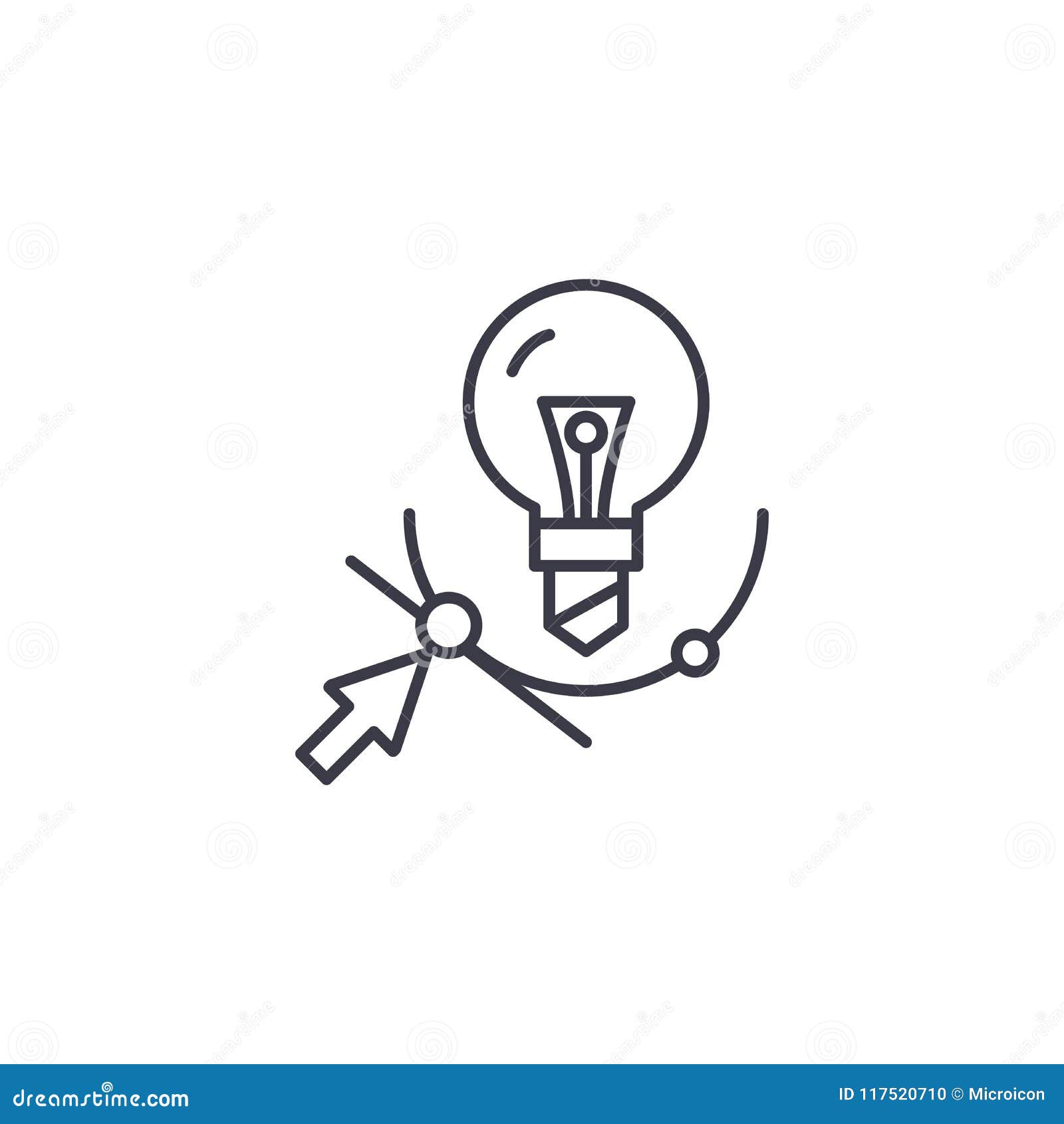 Point of Convergence Linear Icon Concept. Point of Convergence Line ...
