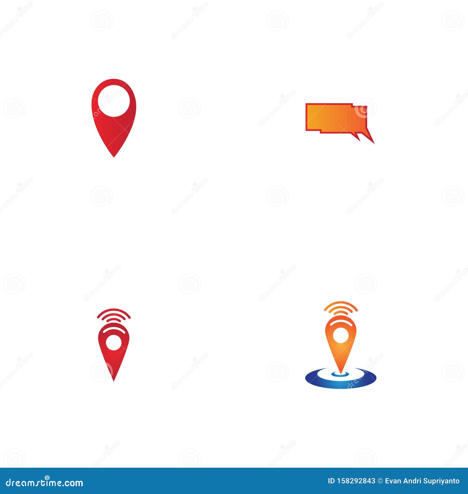 Point D'emplacement Conception Du Logo Illustration de Vecteur ...