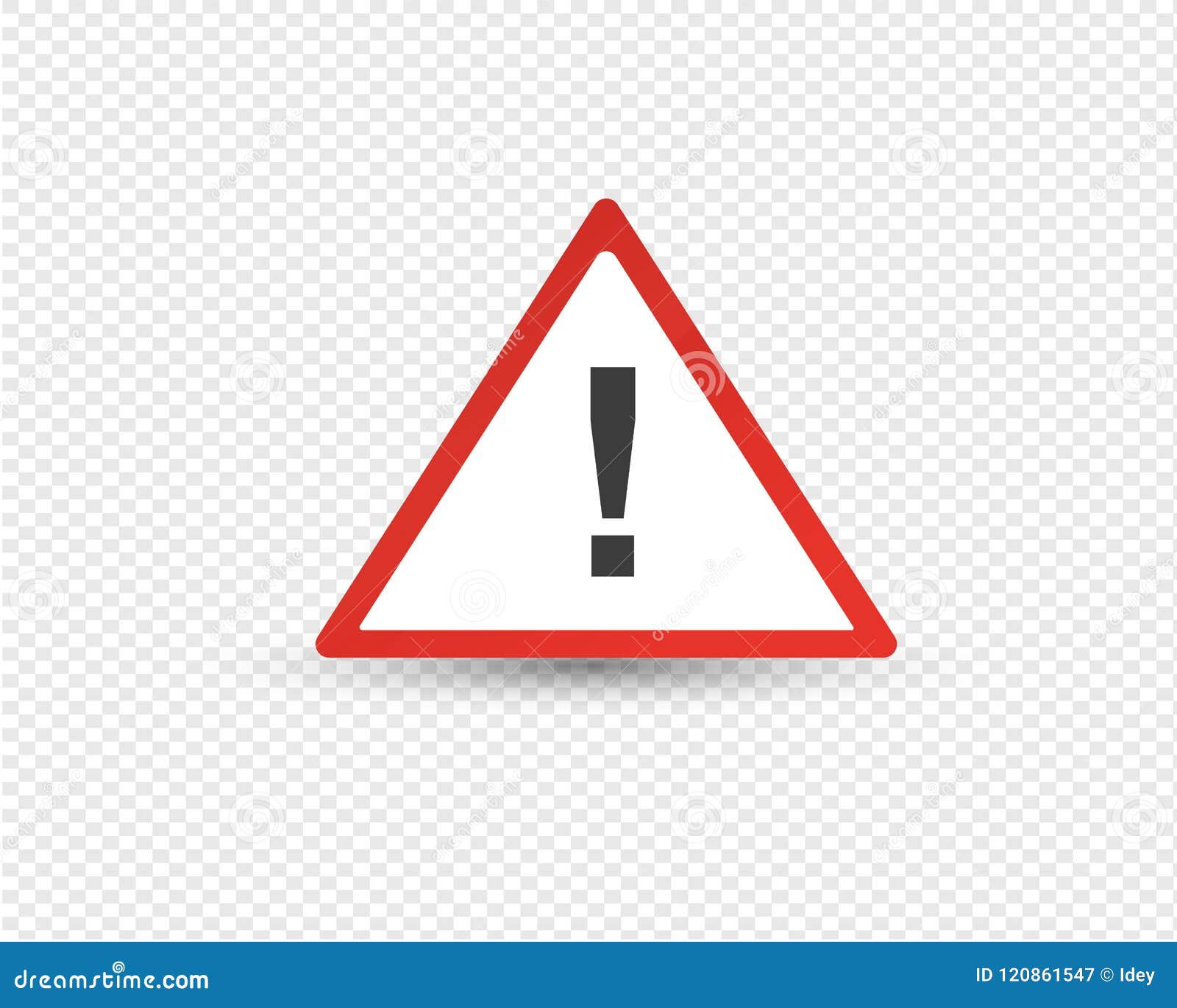 Point D'exclamation De Route Dans La Triangle Rouge, Avertissement D ...
