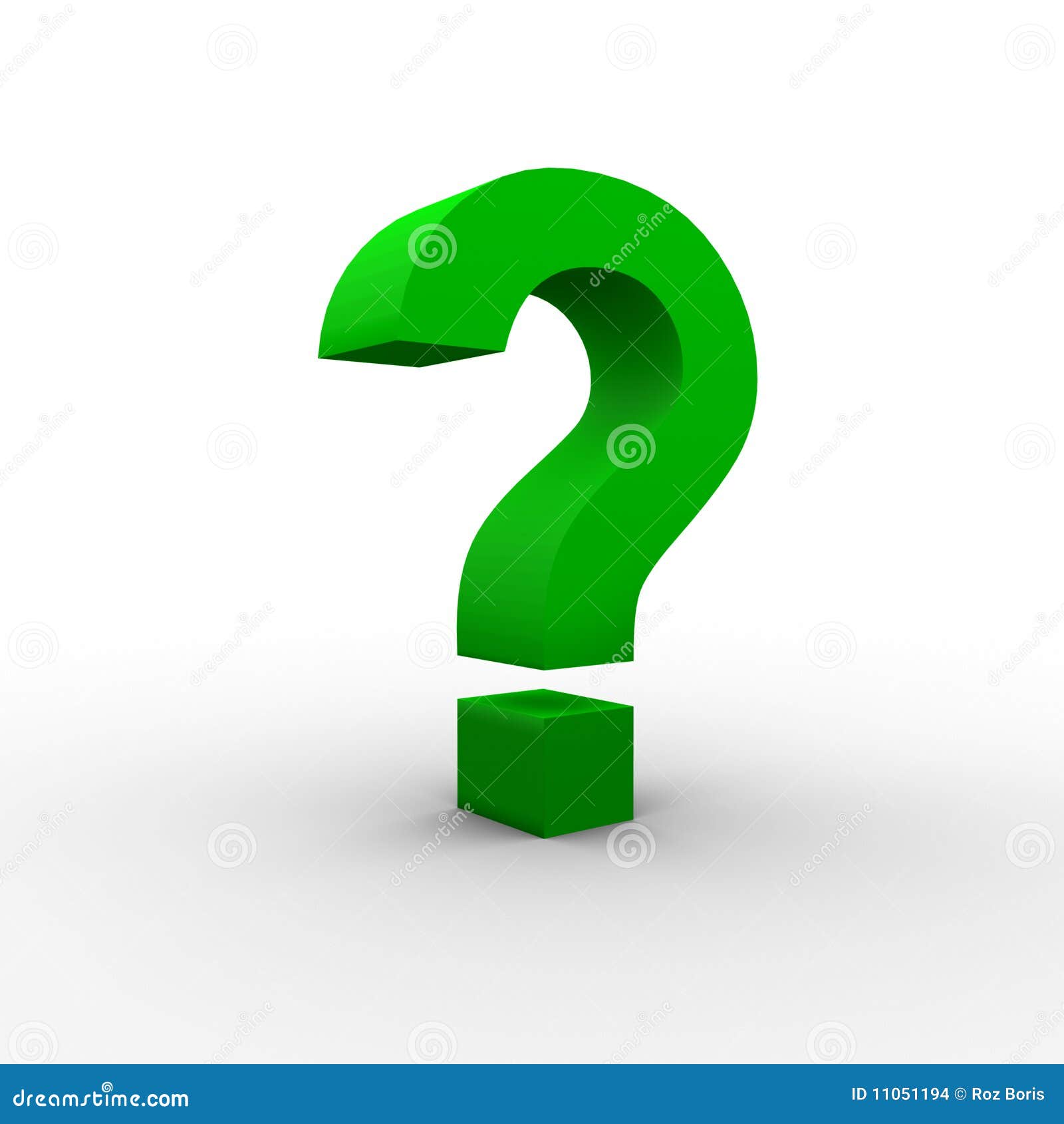 Point d'interrogation 3D illustration stock. Illustration du concept ...