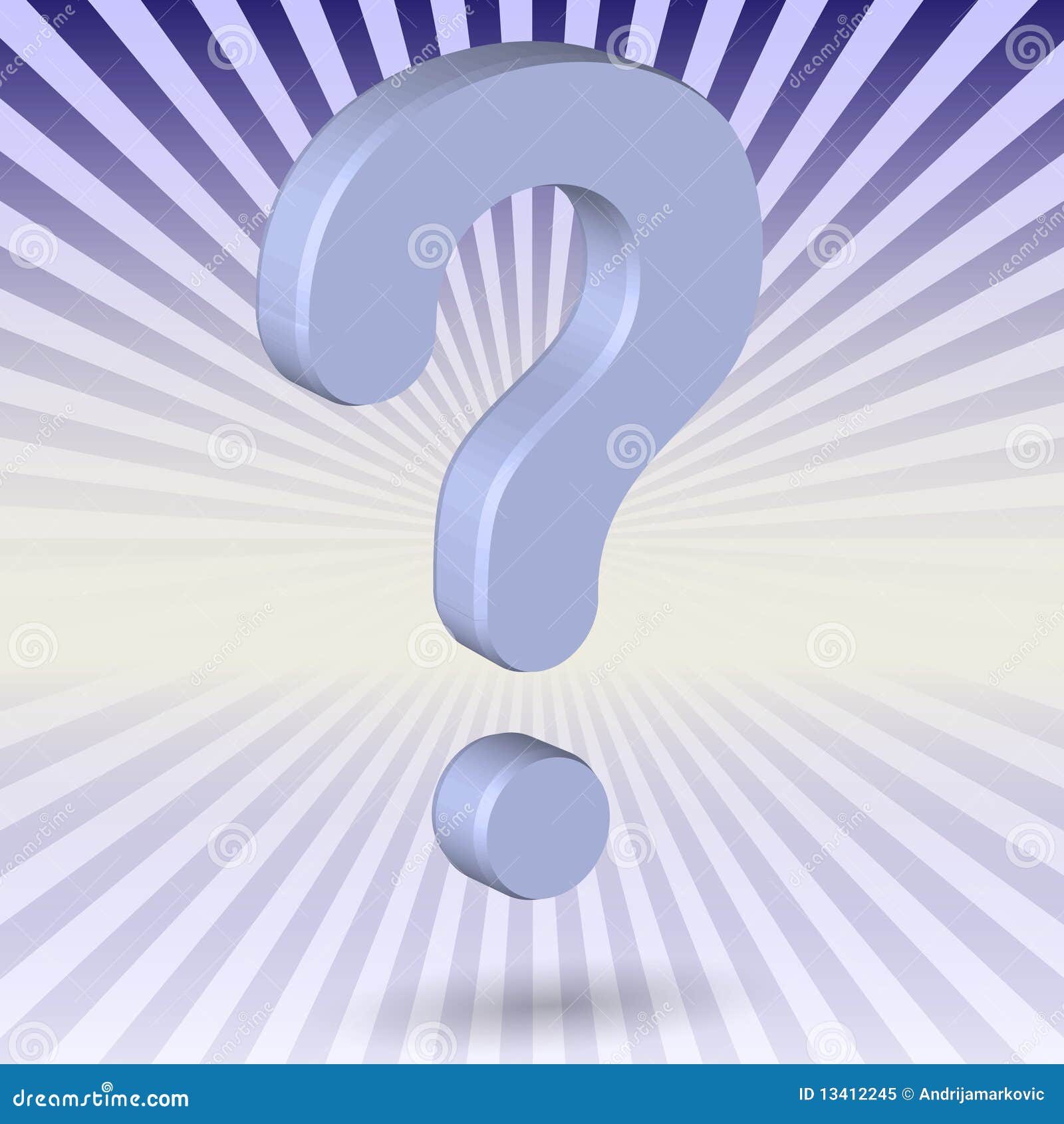 Point D'interrogation 3d Bleu Illustration de Vecteur - Illustration du ...