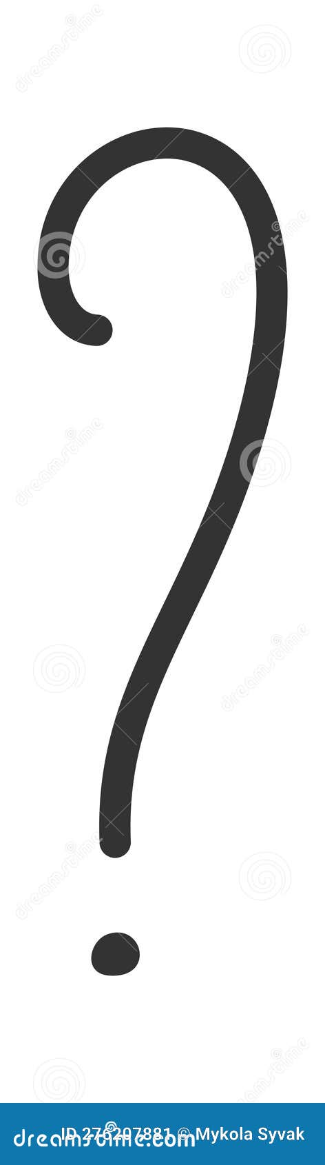 Point D'interrogation Comique Illustration de Vecteur - Illustration du ...