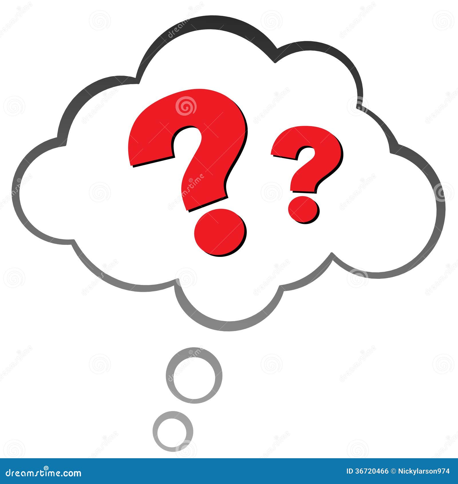 Point D'interrogation Dans Un Nuage Illustration de Vecteur ...