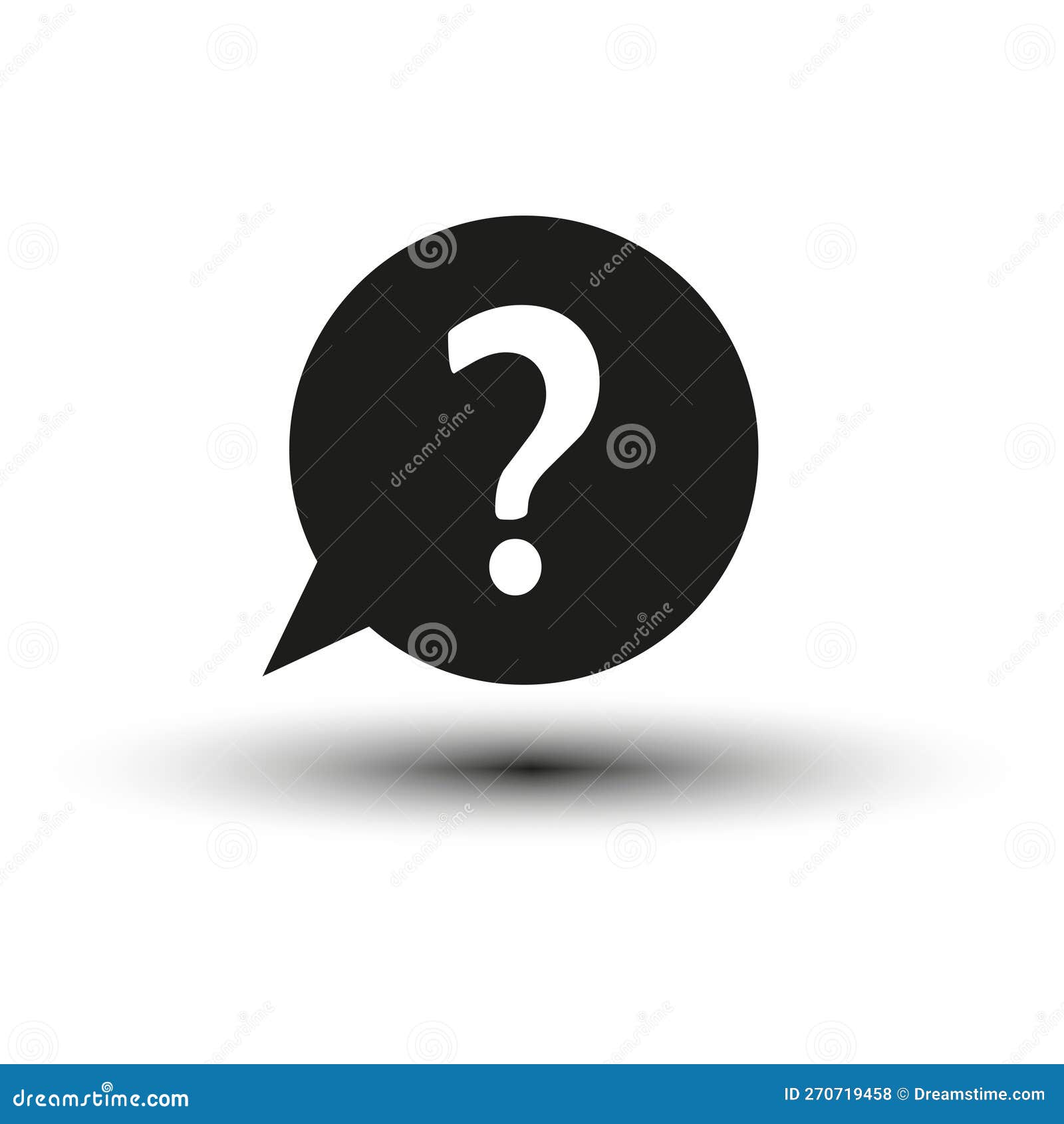 Point D'interrogation De Message Noir. Concept D'aide De Support Faq ...