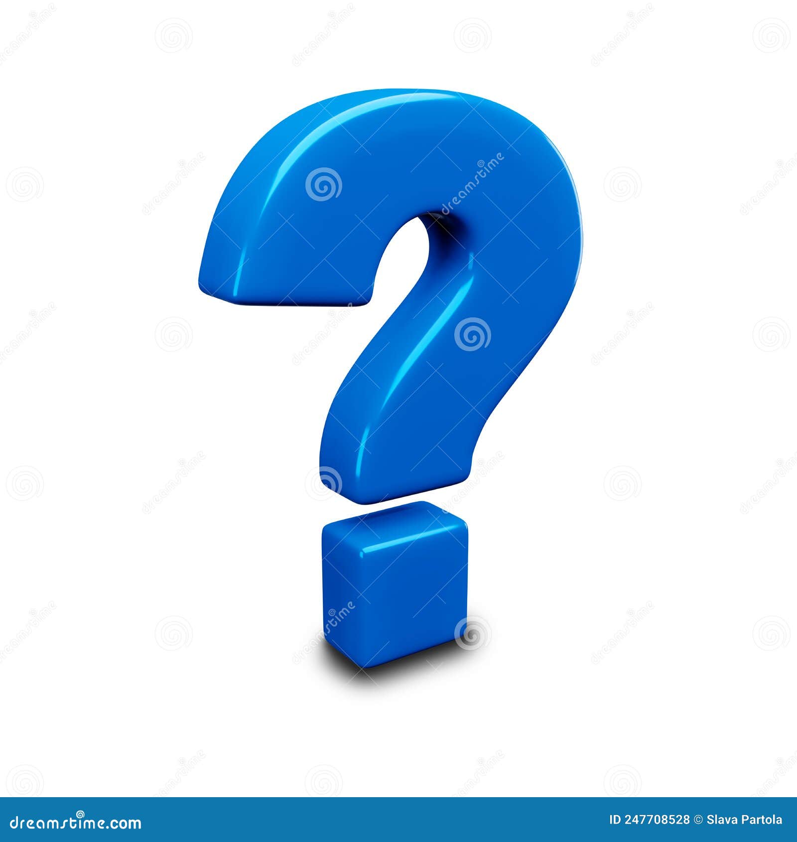 Point D'interrogation En Bleu Illustration Stock - Illustration du ...