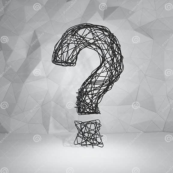 Point d'interrogation noir illustration stock. Illustration du question ...