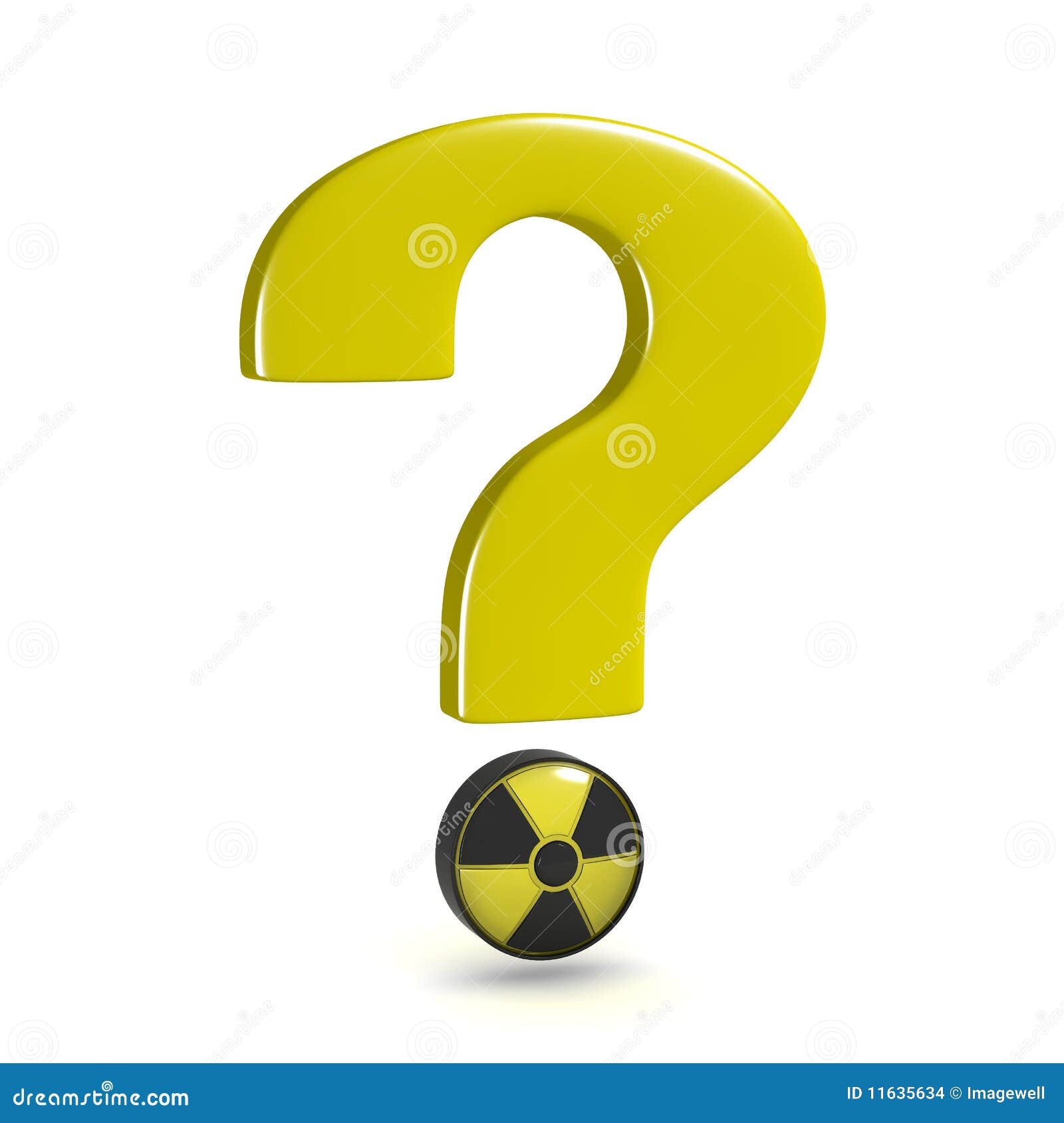 Point D'interrogation Nucléaire Illustration Stock - Illustration du ...