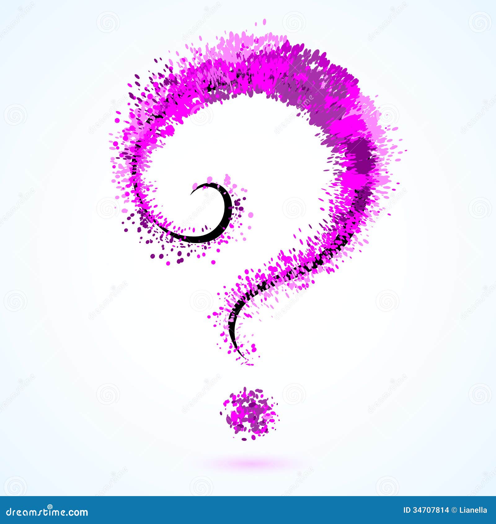 Point D'interrogation Stylisé Coloré Illustration Stock - Illustration ...