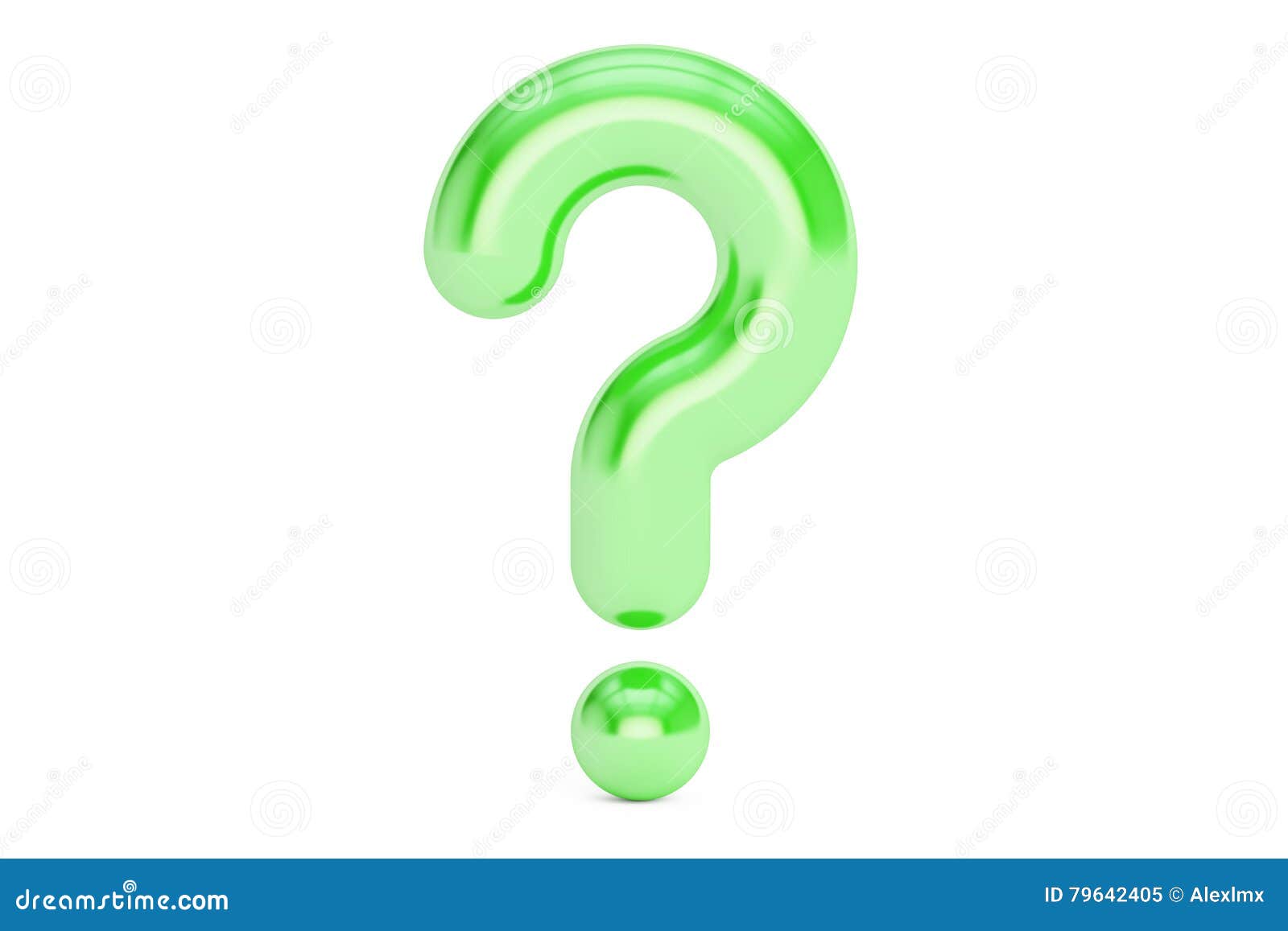 Point D'interrogation Vert, Rendu 3D Illustration Stock - Illustration ...