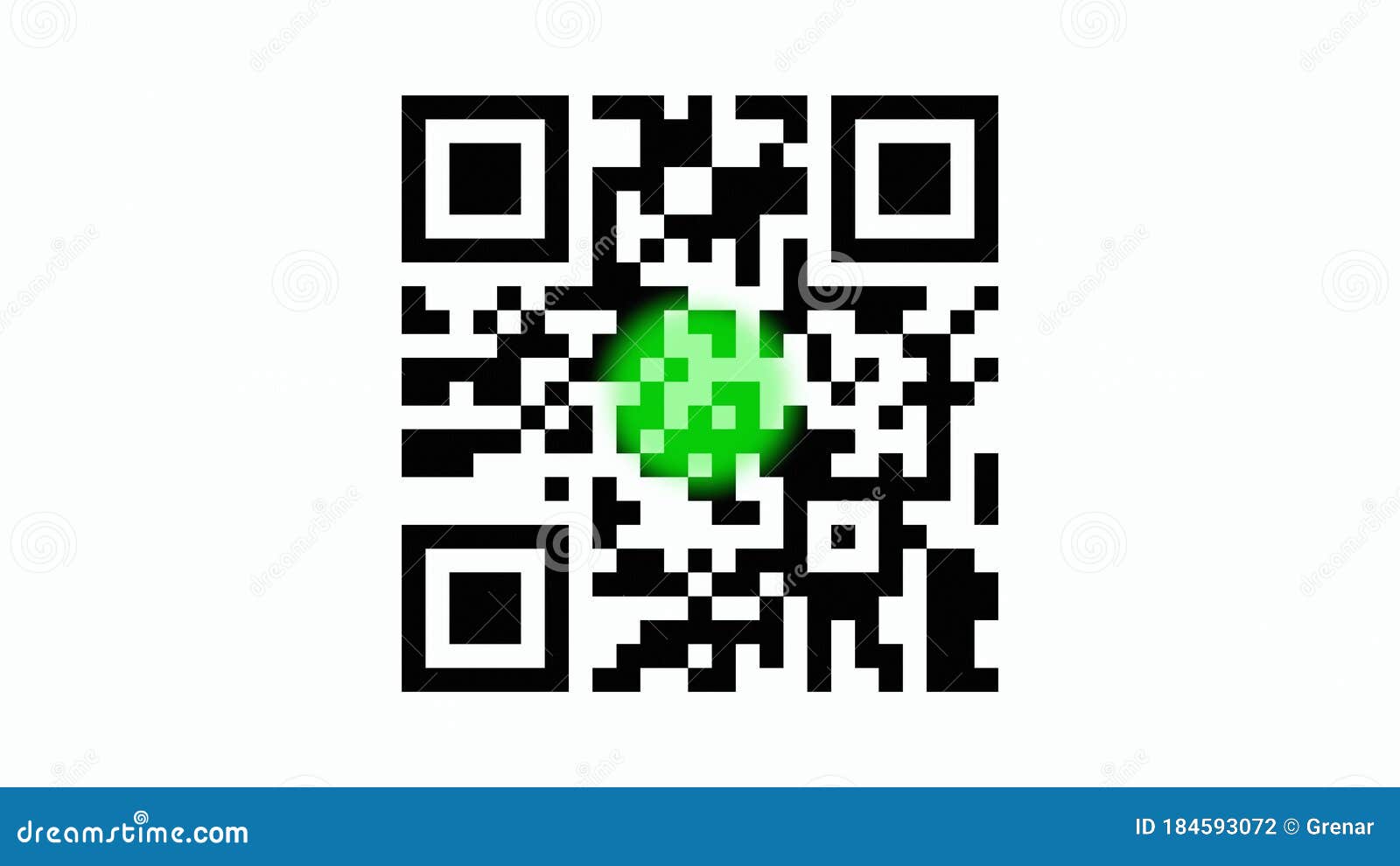 Point De Vert De Balayage De Code Qr Illustration Stock - Illustration ...