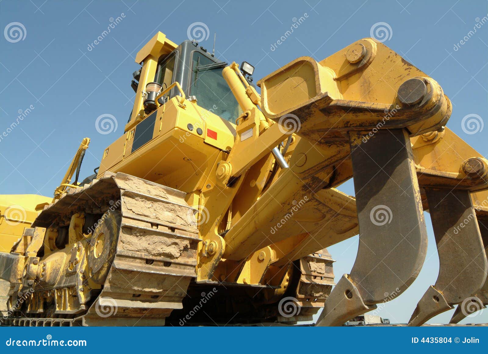 Point De Vue De Bouteur Dans Le Chantier De Construction Photo stock ...